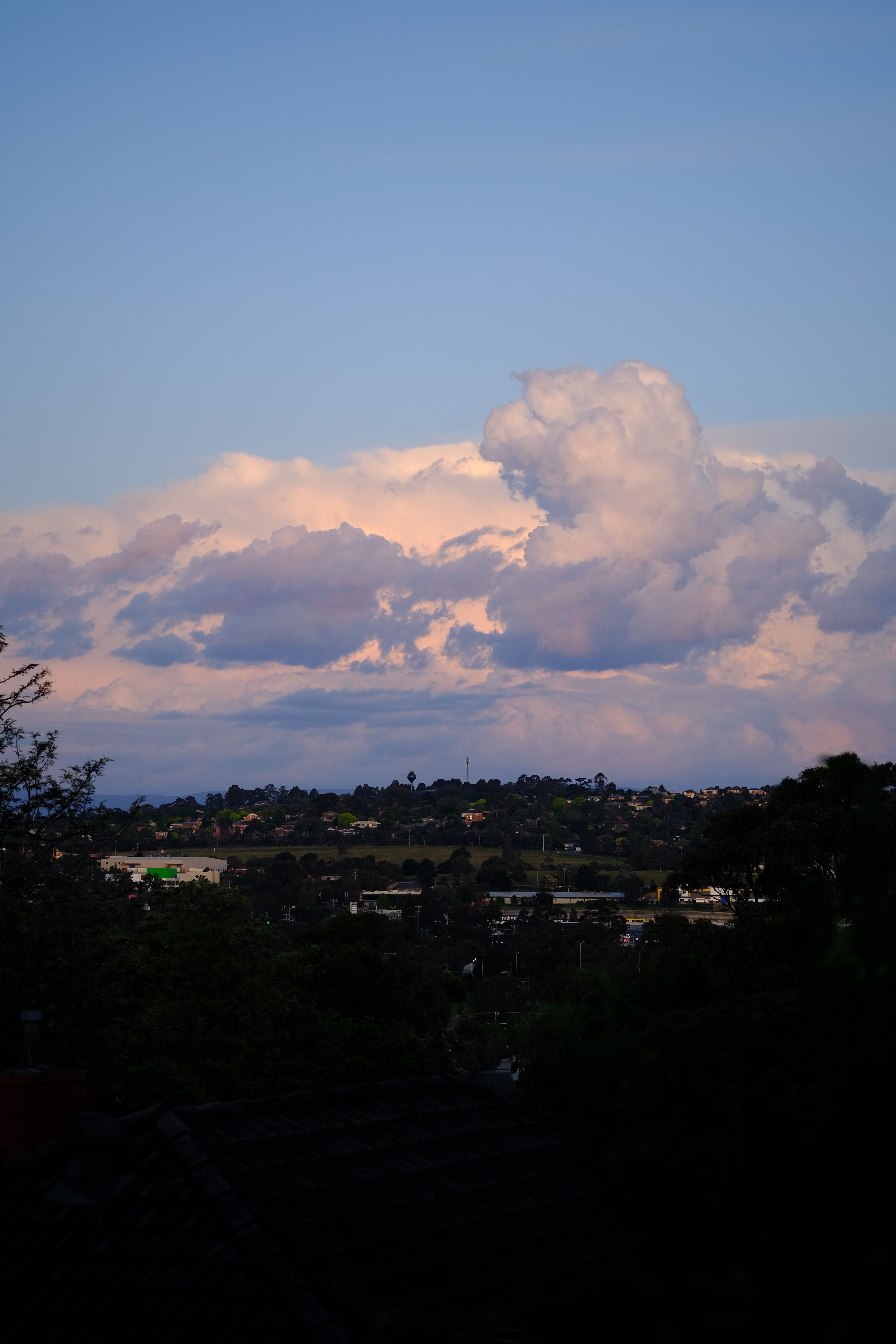 Town under a Pink Sunset Sky · Free Stock Photo
