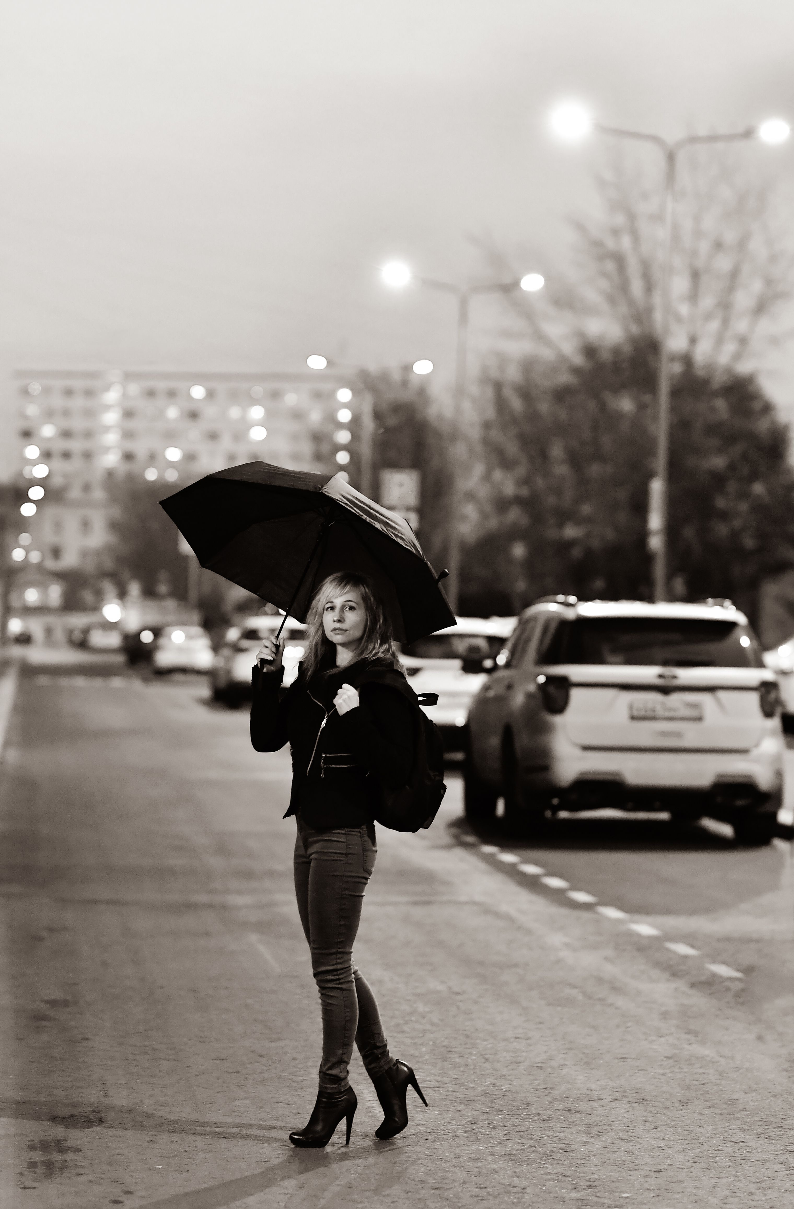 Woman Walking City Street · Free Stock Photo