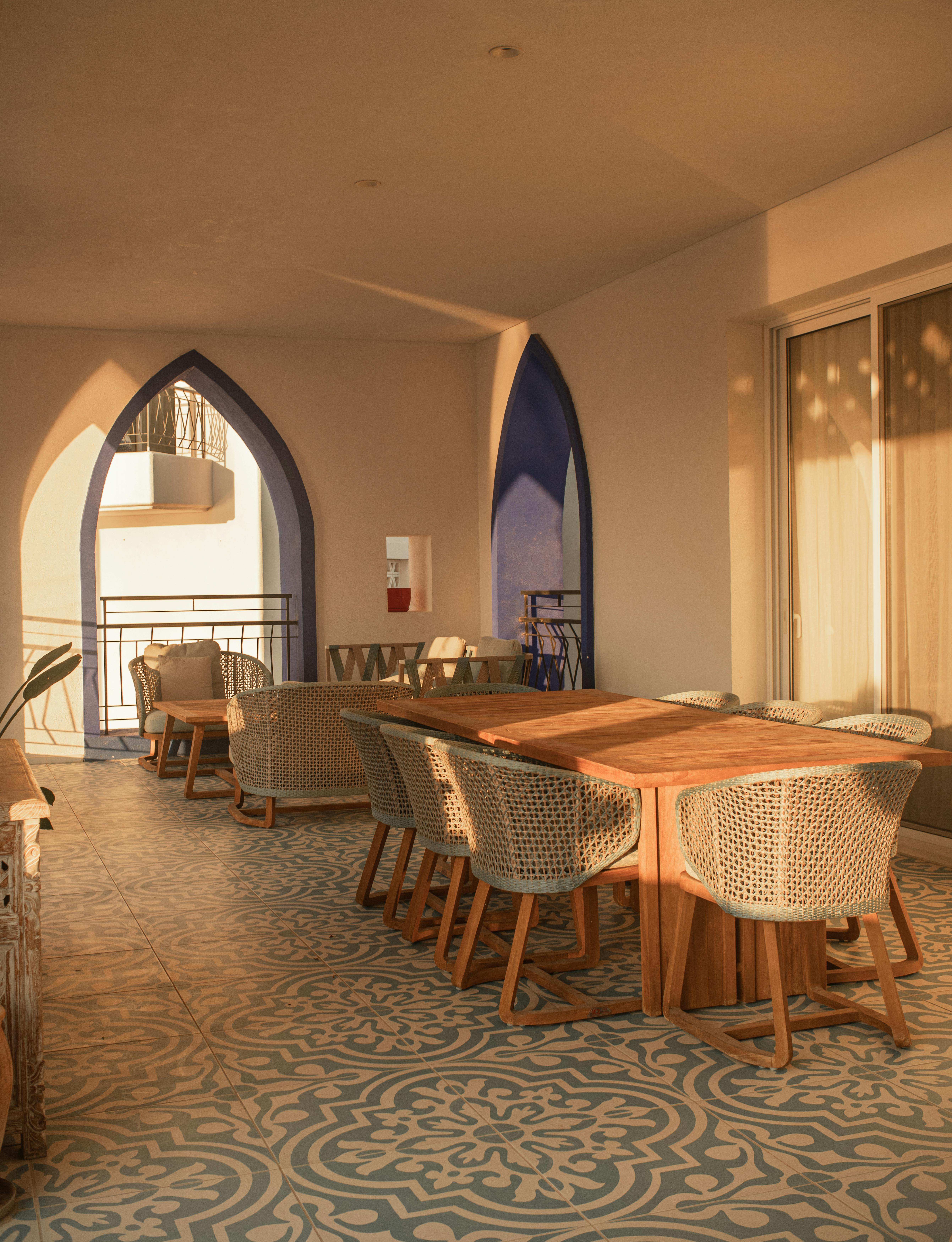 Brown Wooden Table With Chairs Upside Down · Free Stock Photo