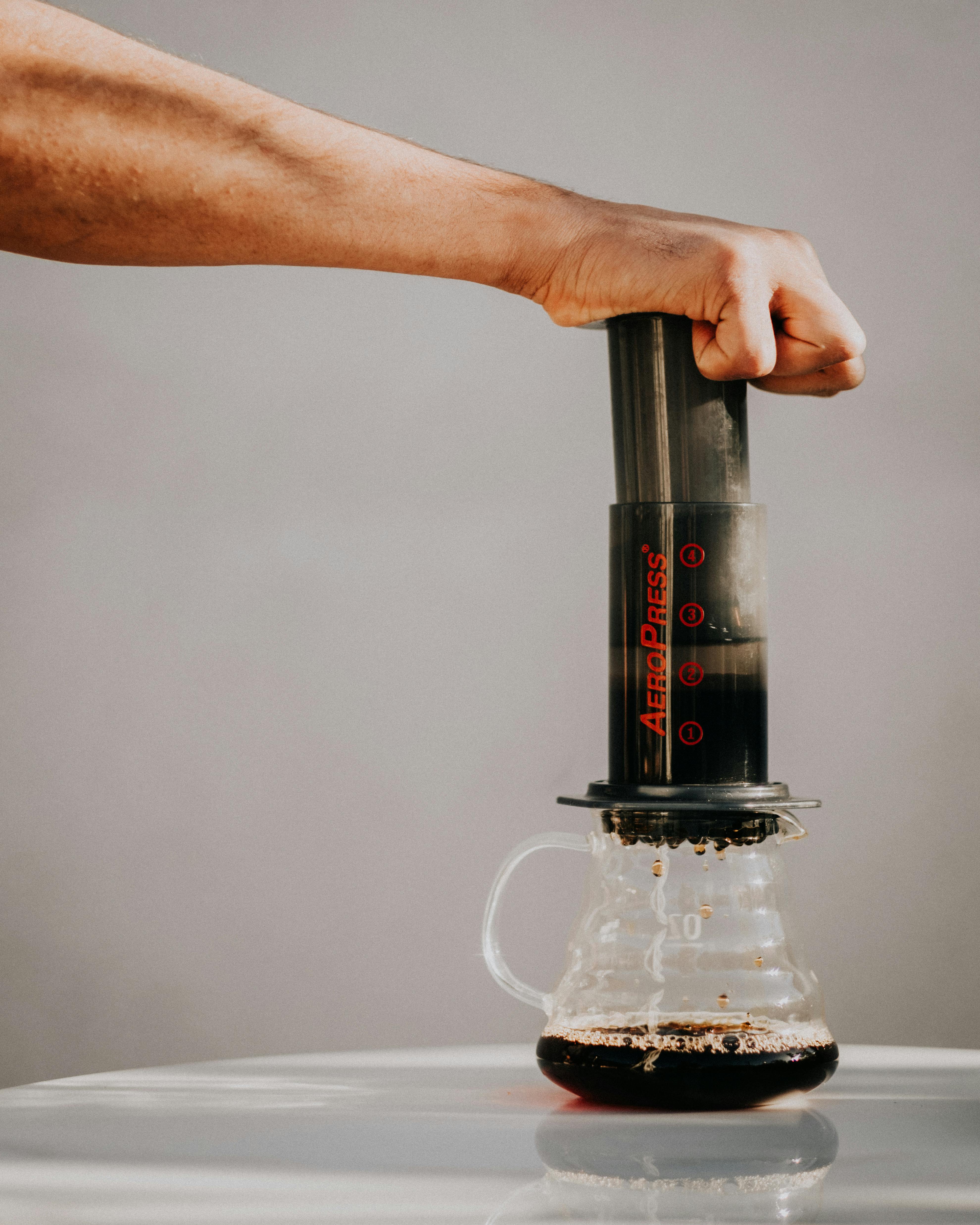 Man Hand Brewing Coffee · Free Stock Photo
