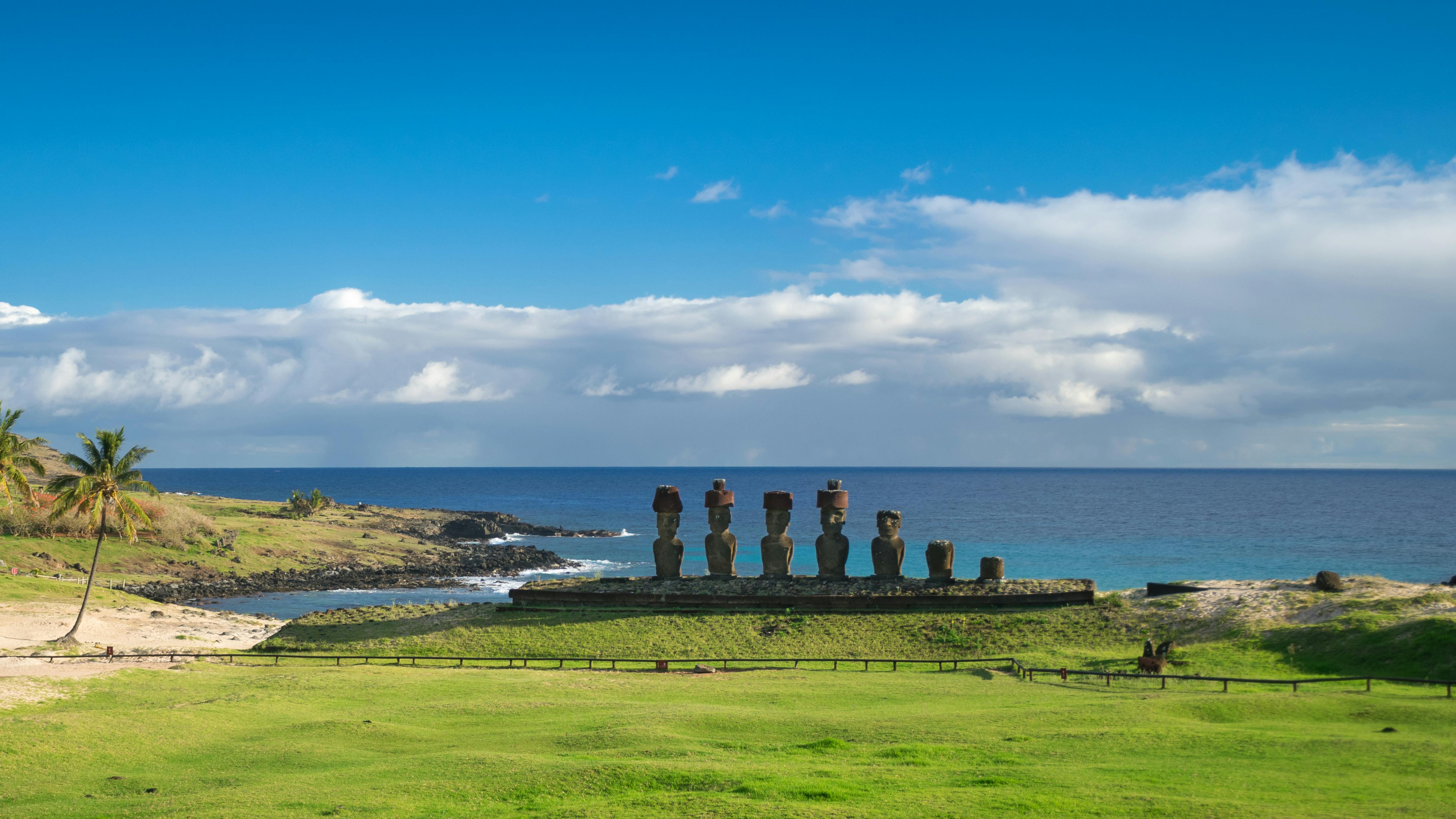 Tahai Ceremonial Complex on Rapa Nui (Easter Island) in Chilean ...
