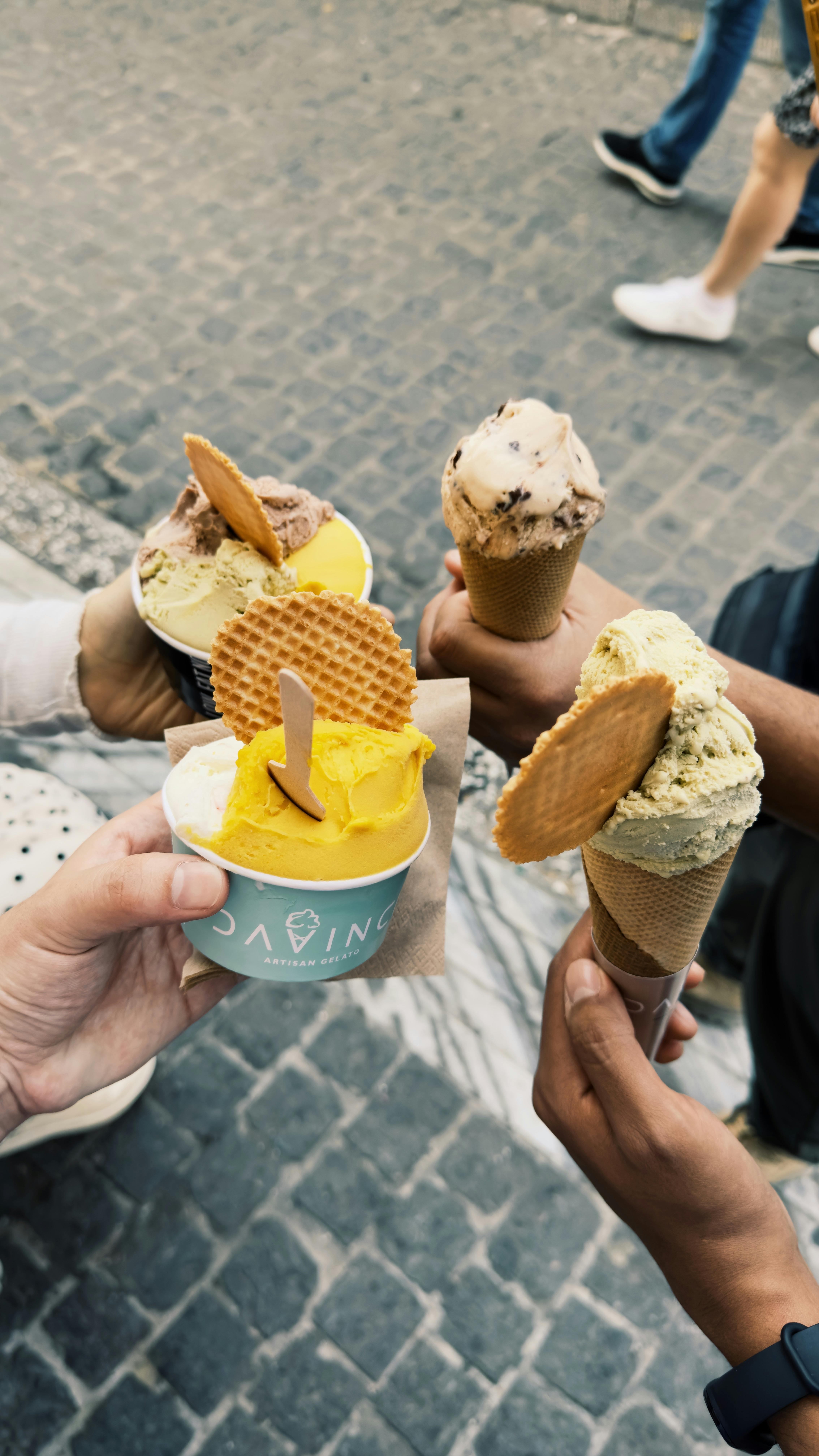 Hands Holding Ice Cream · Free Stock Photo