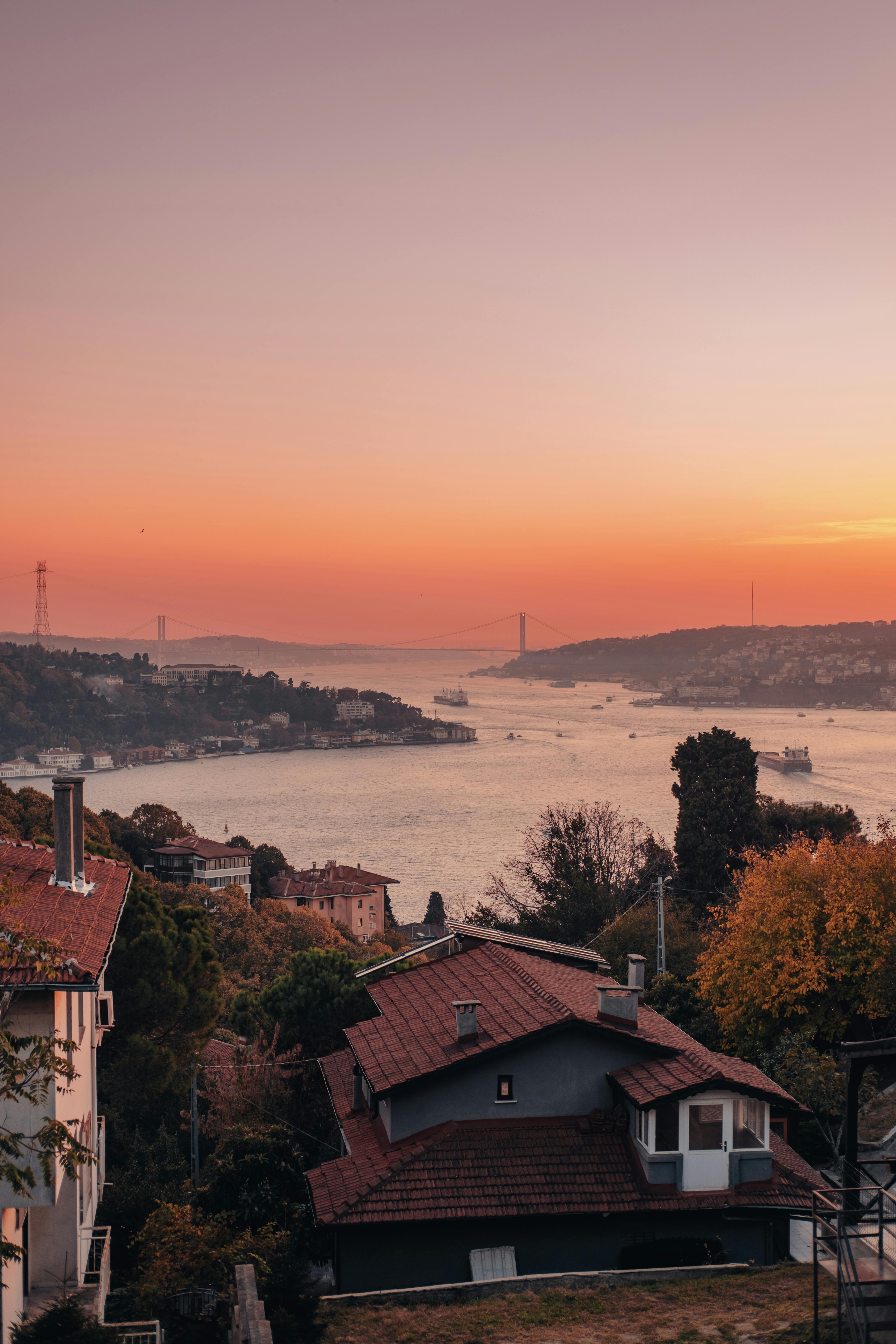 Istanbul Cityscape From Across the Bosfor Strait · Free Stock Photo