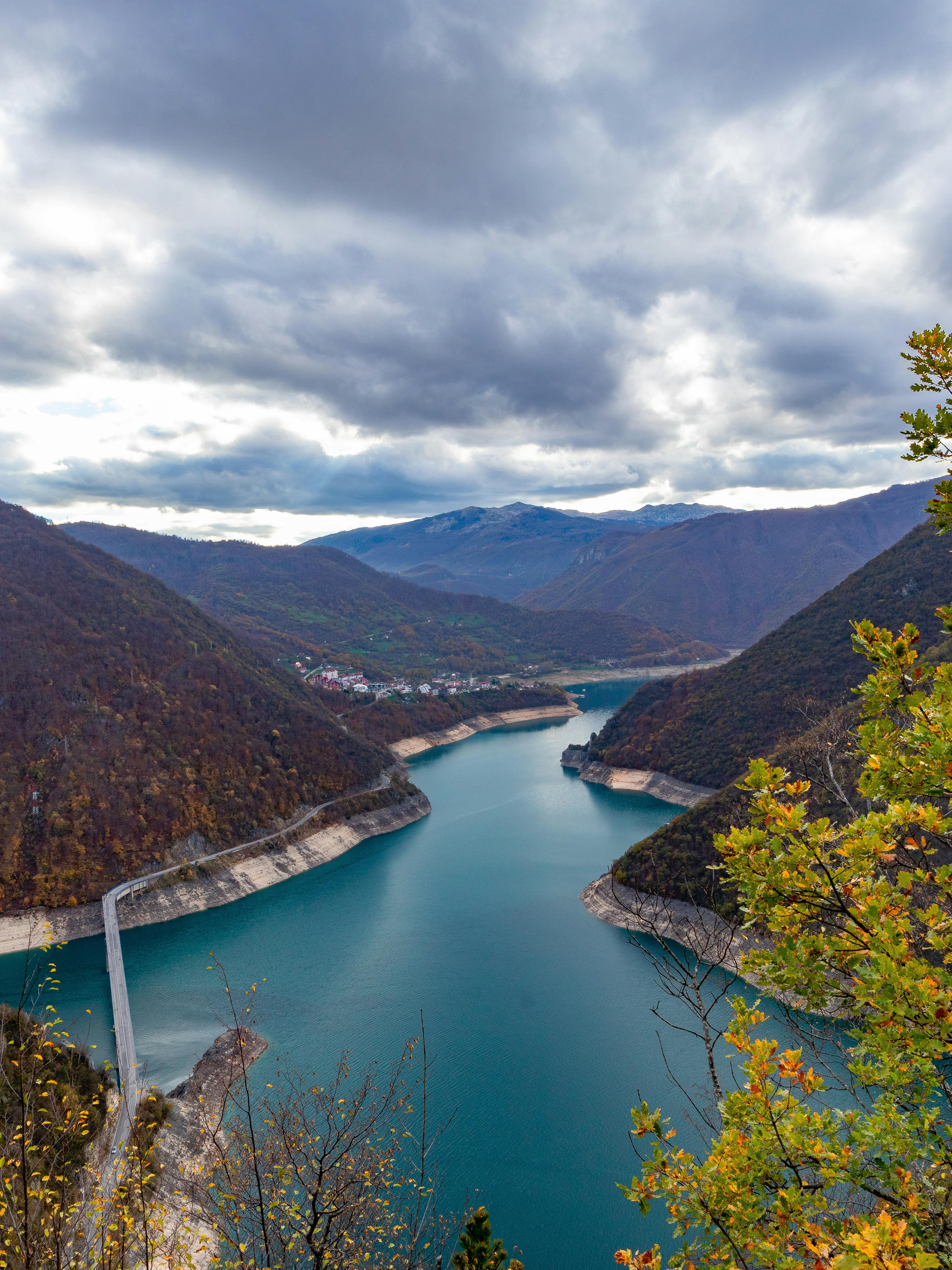 Piva lake in Montenegro · Free Stock Photo