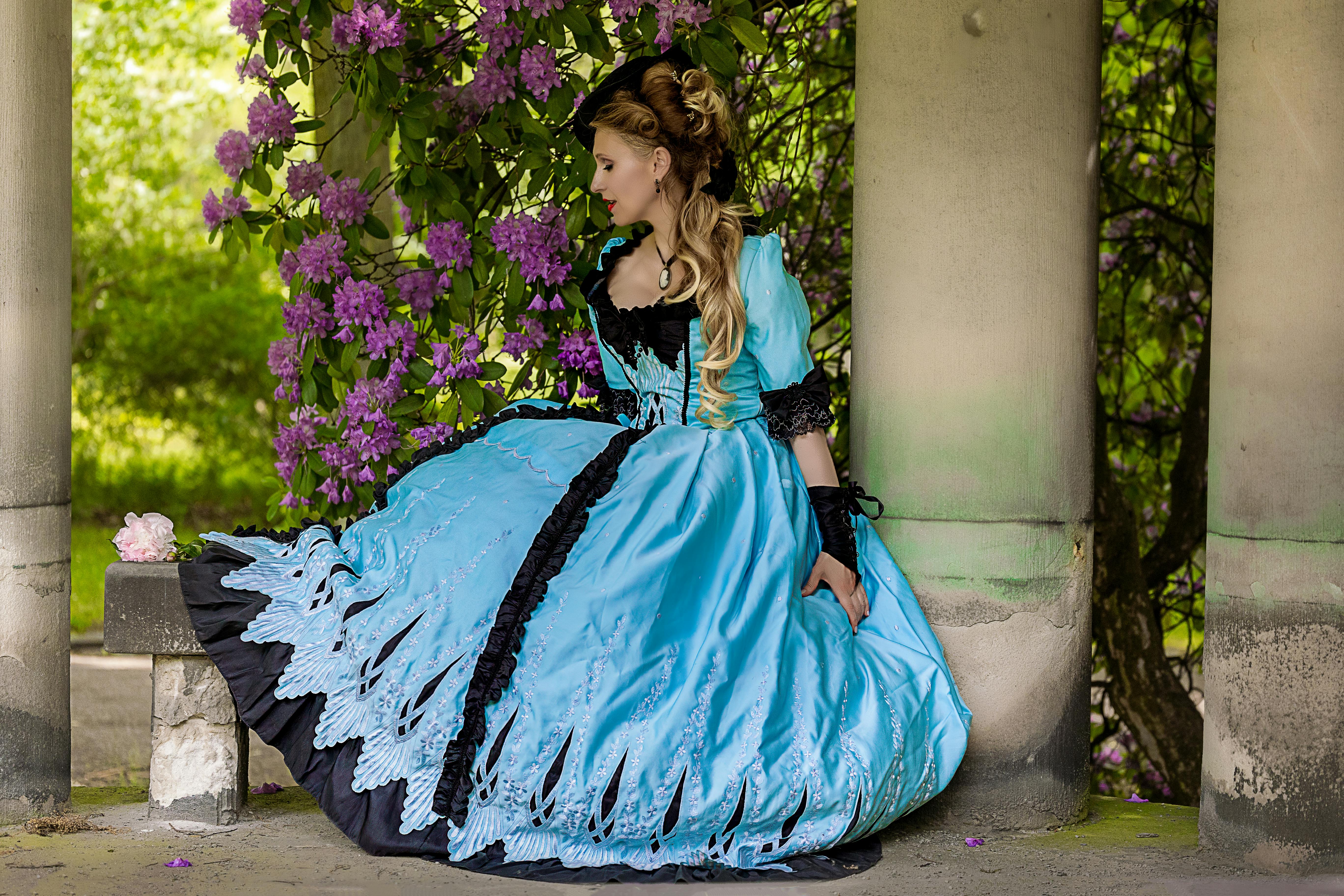Model in Blue Dress · Free Stock Photo
