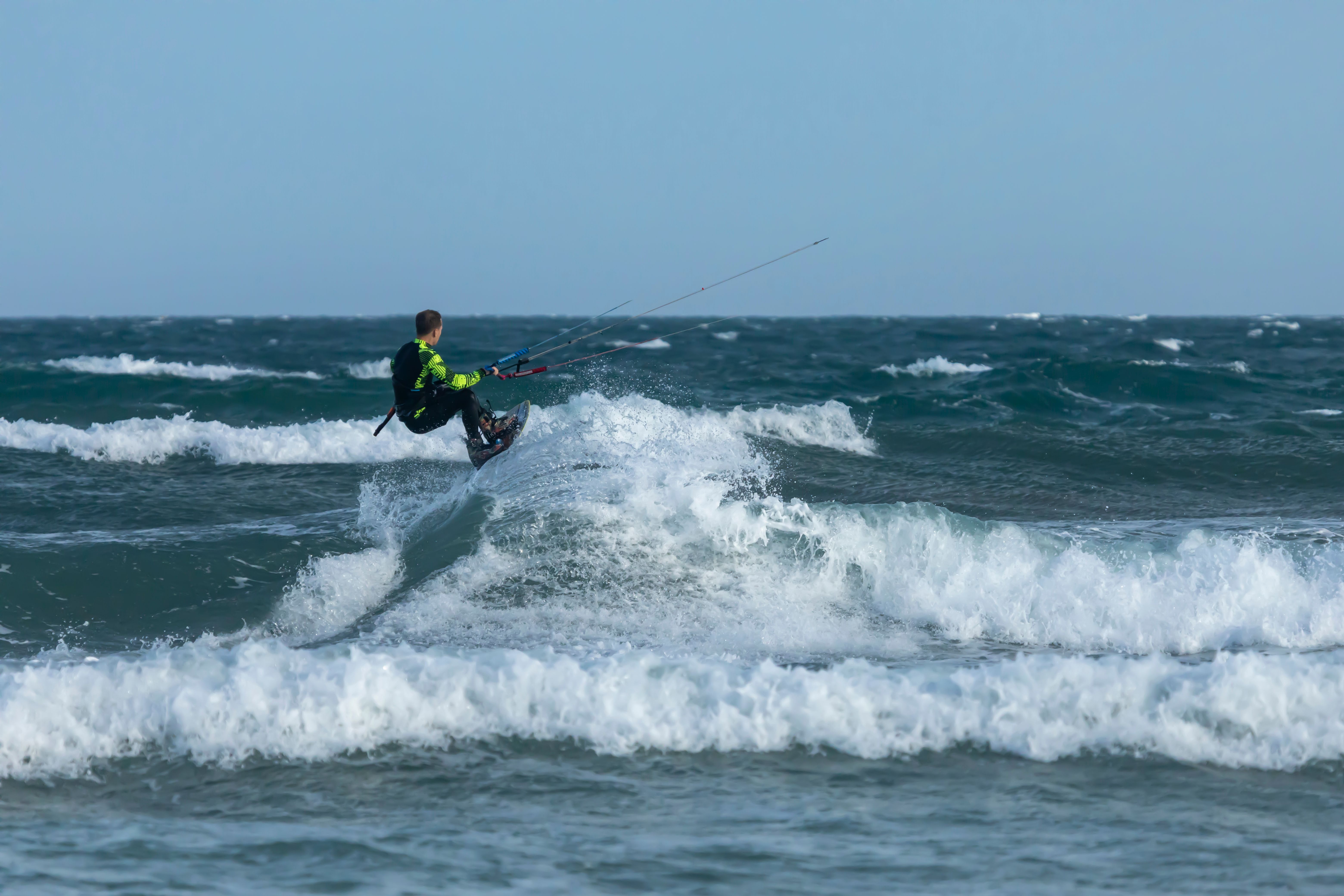 Photo of a Person Kitesurfing · Free Stock Photo