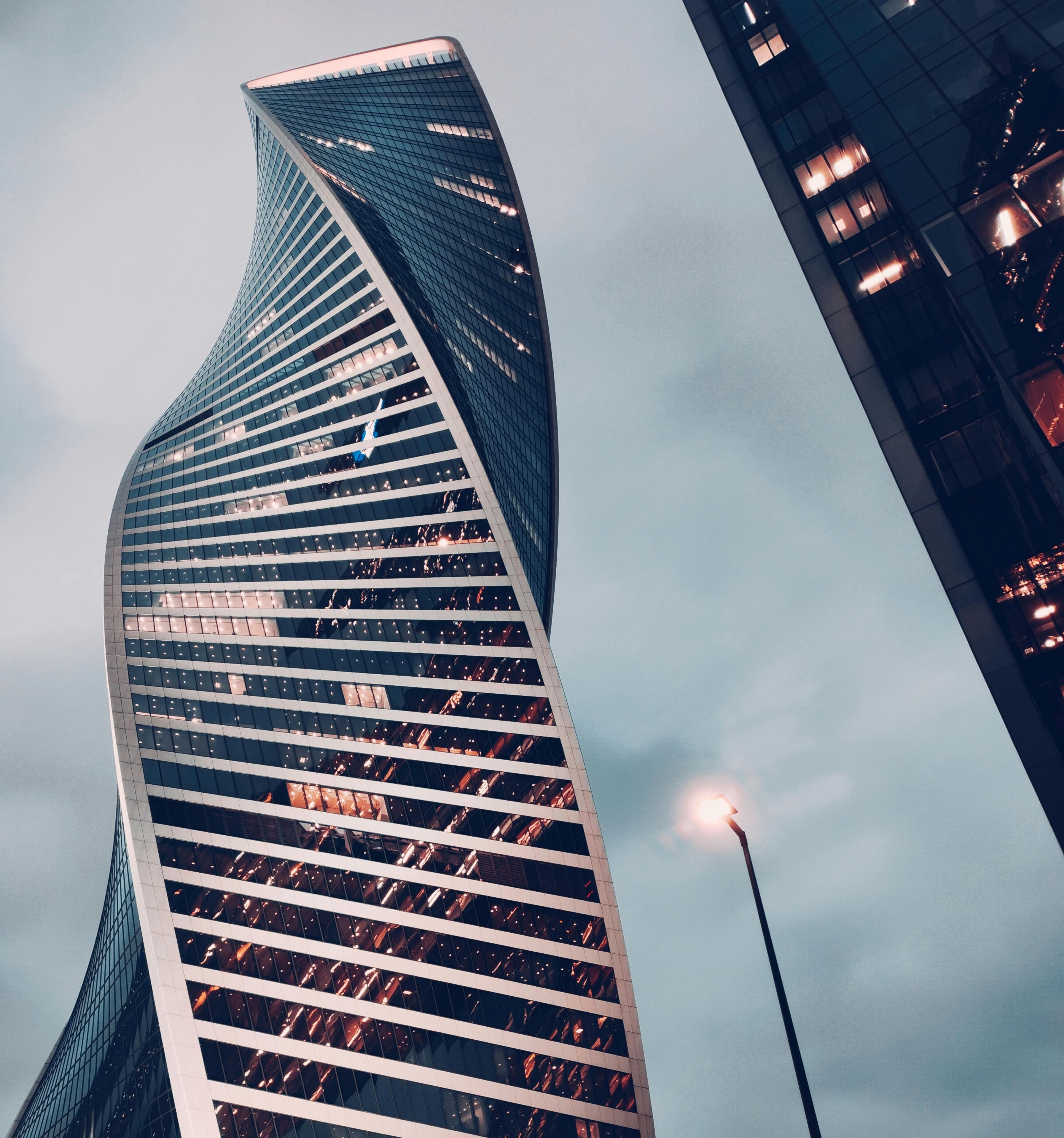 Blue High Rise Building · Free Stock Photo