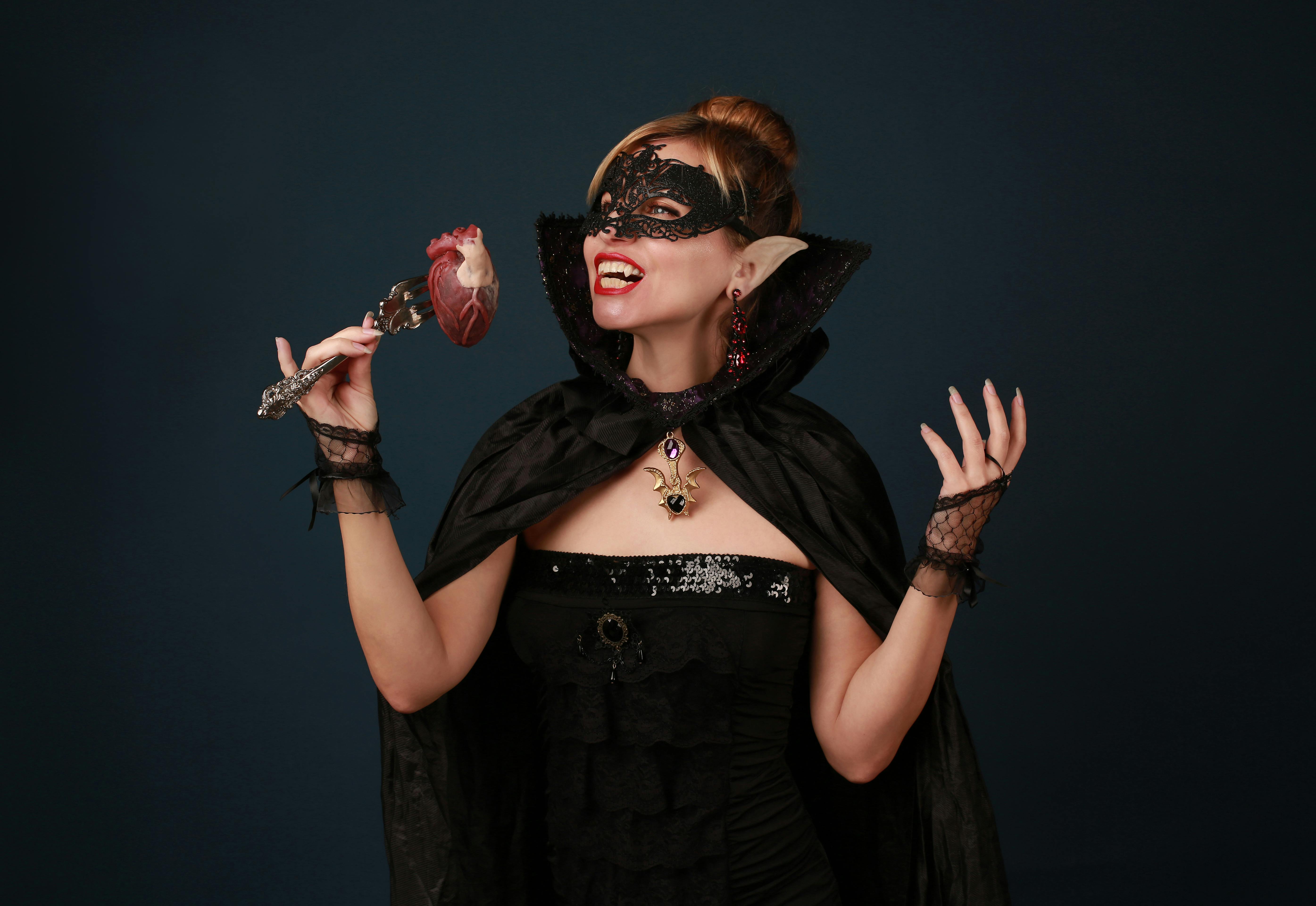 A Woman Dressed as a Vampire · Free Stock Photo
