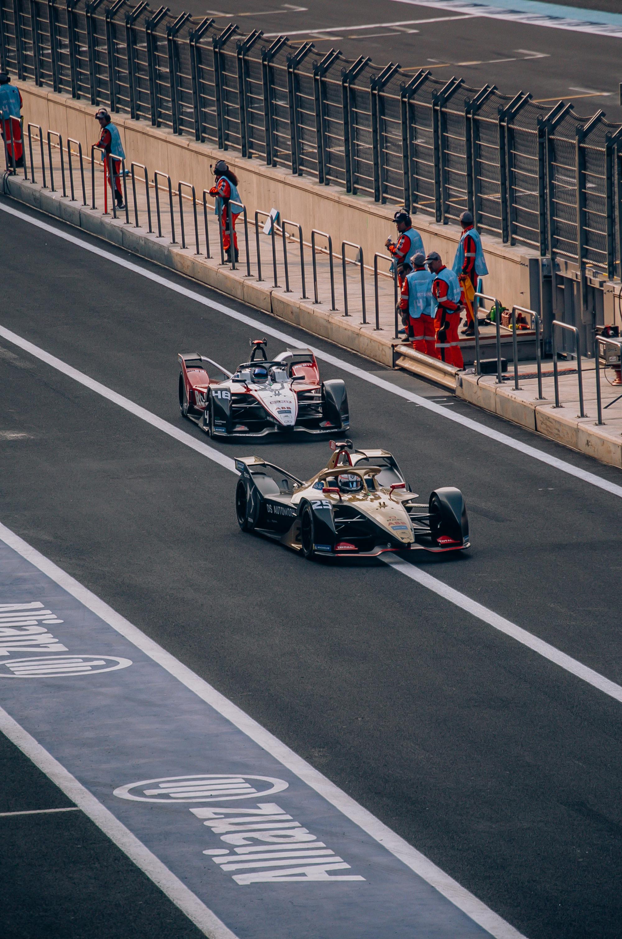 Race Cars in a Race Track · Free Stock Photo