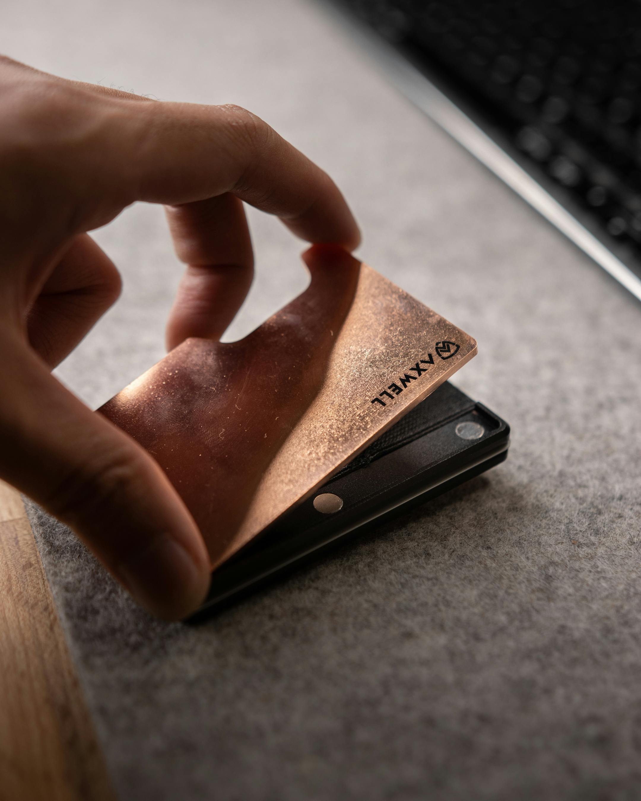Man Taking Leather Card Holder from Pocket · Free Stock Photo