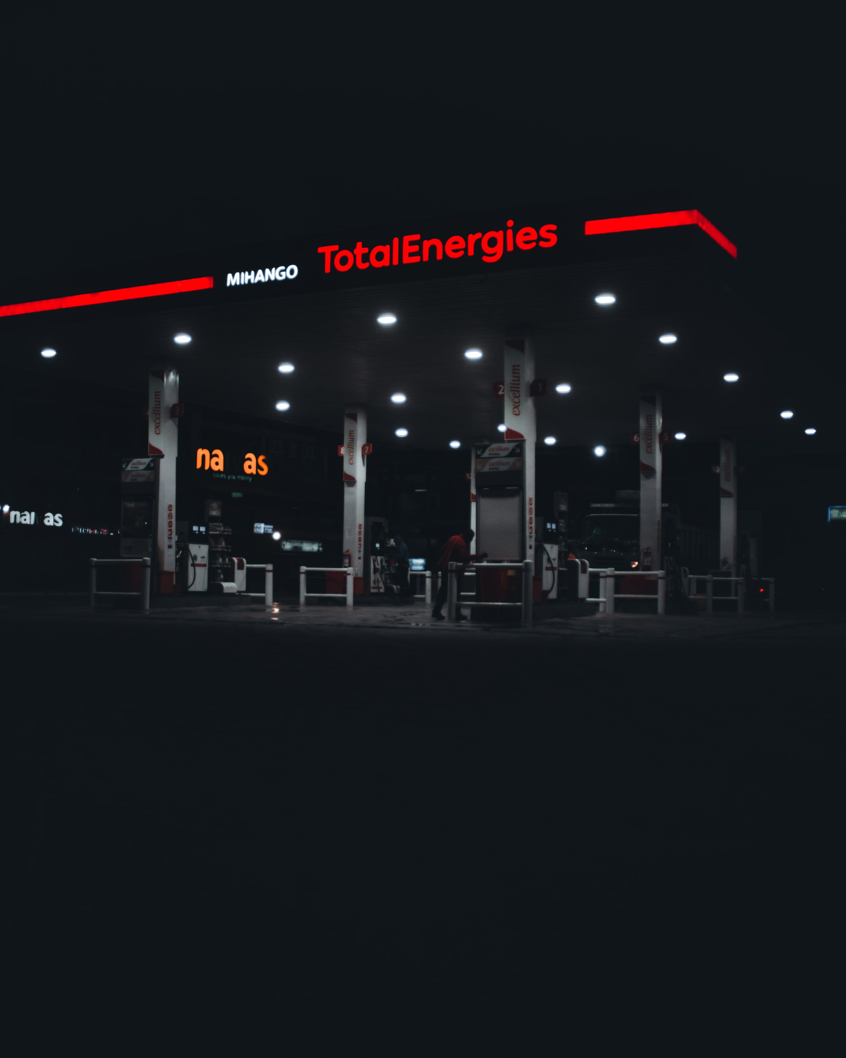 Convenience Store Frontage During Night Time · Free Stock Photo