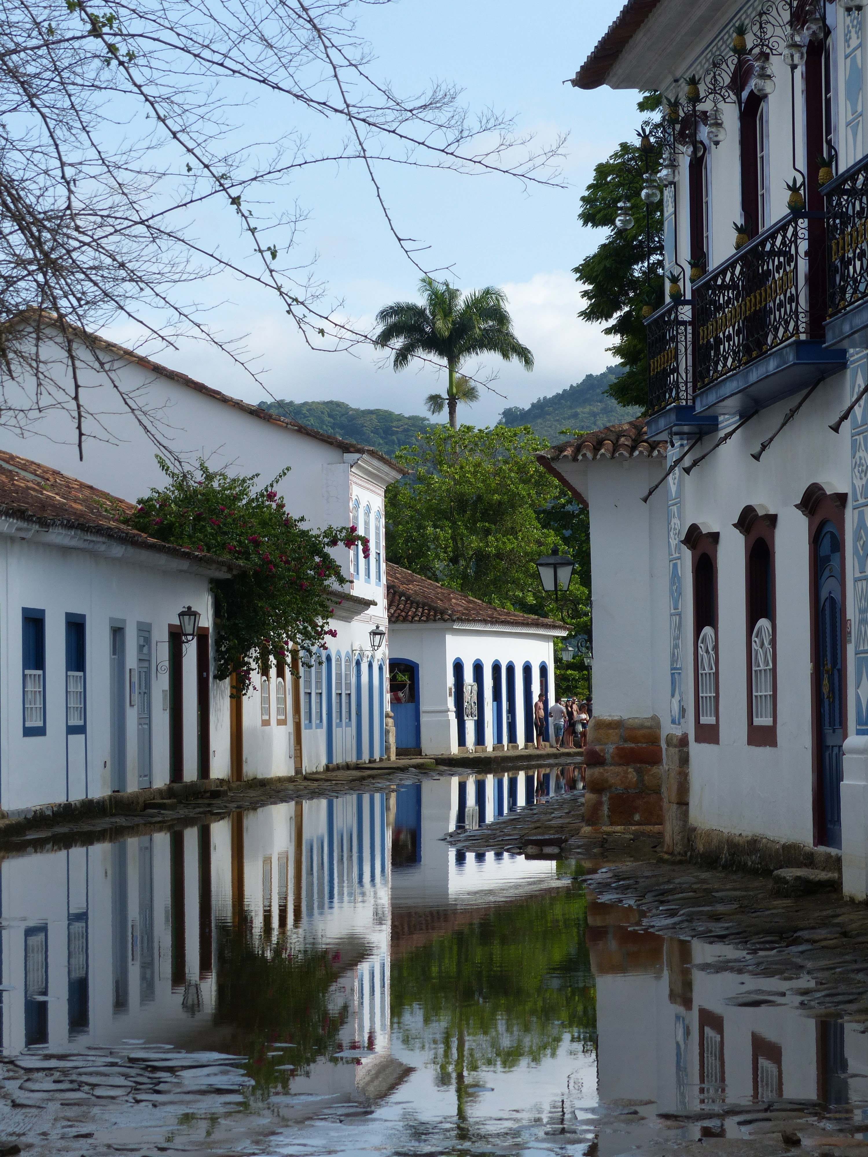 Water on Street in Town · Free Stock Photo