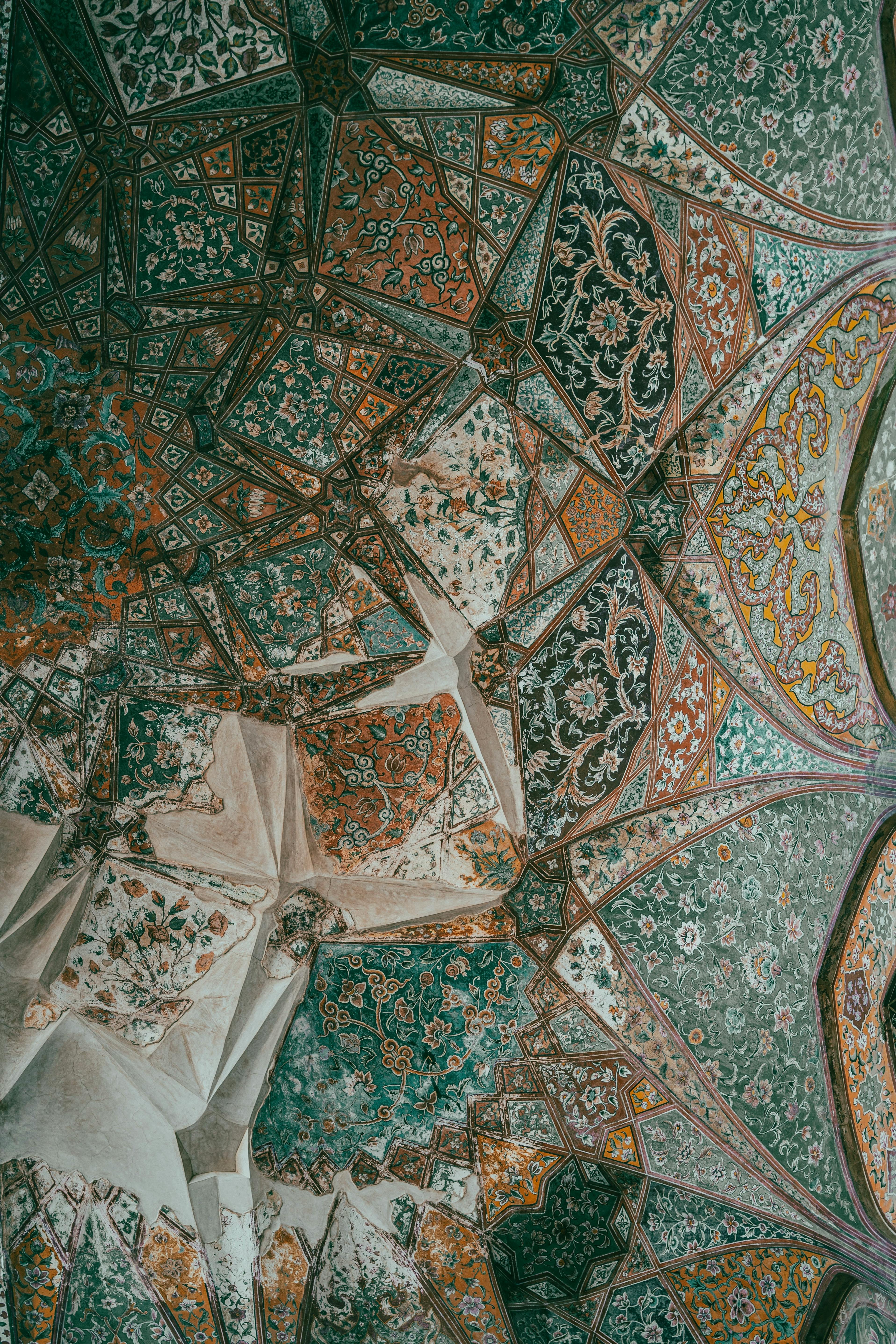Colorful, Decorated Ceiling · Free Stock Photo