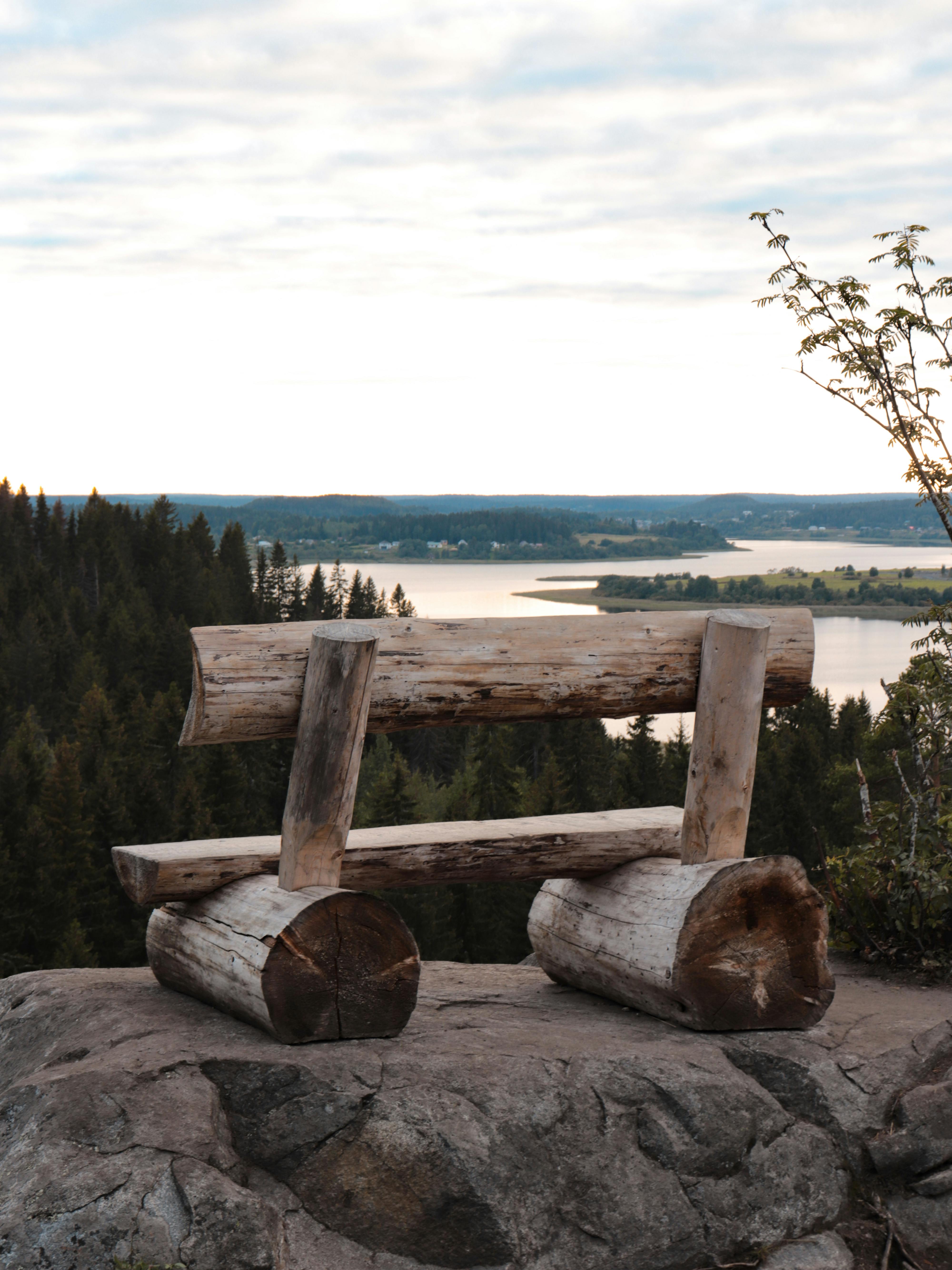 Wooden Bench on Rocks · Free Stock Photo