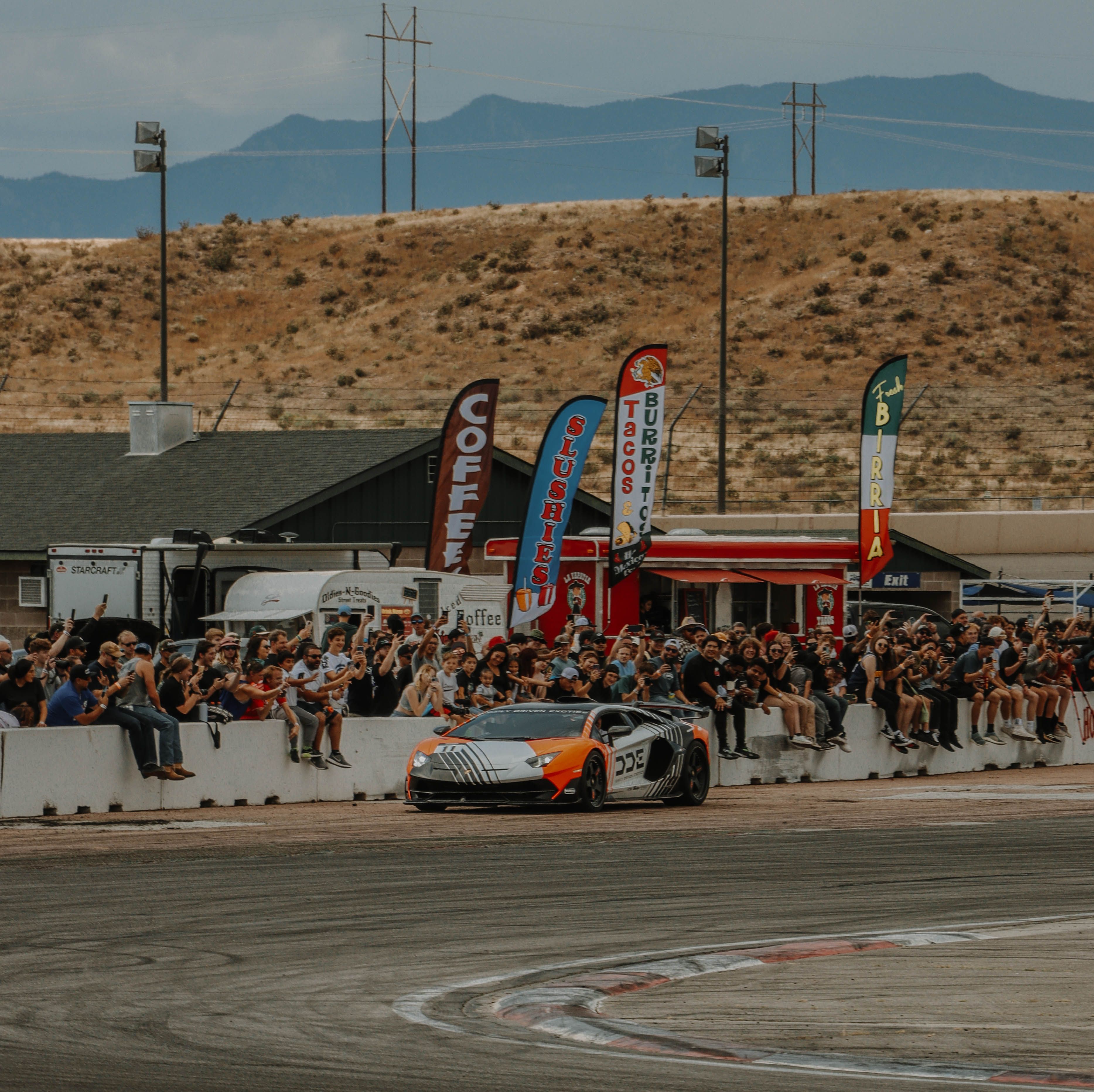 A Lamborghini Aventador on the Race Track · Free Stock Photo