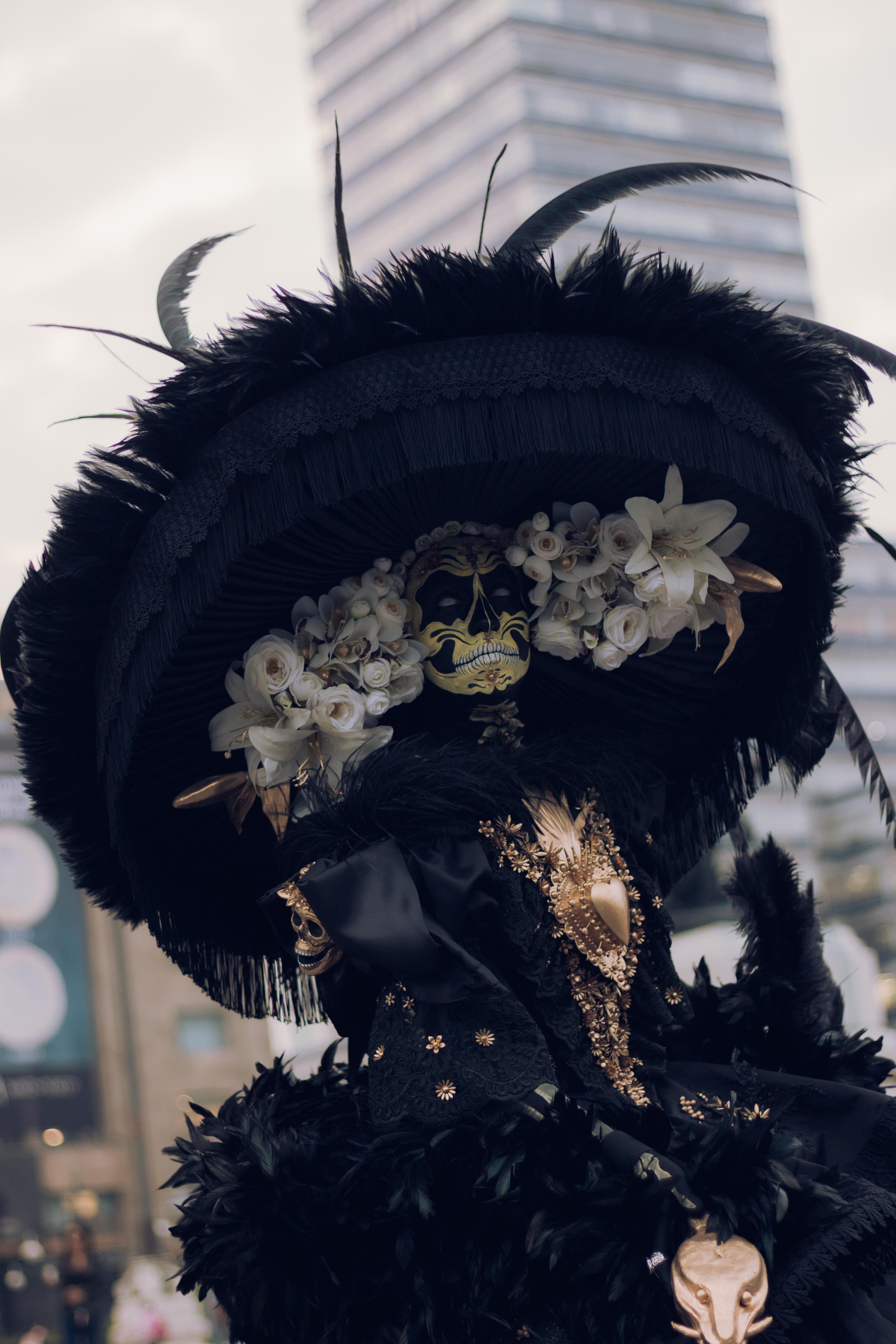 Person on Parade Wearing Spooky Costume · Free Stock Photo