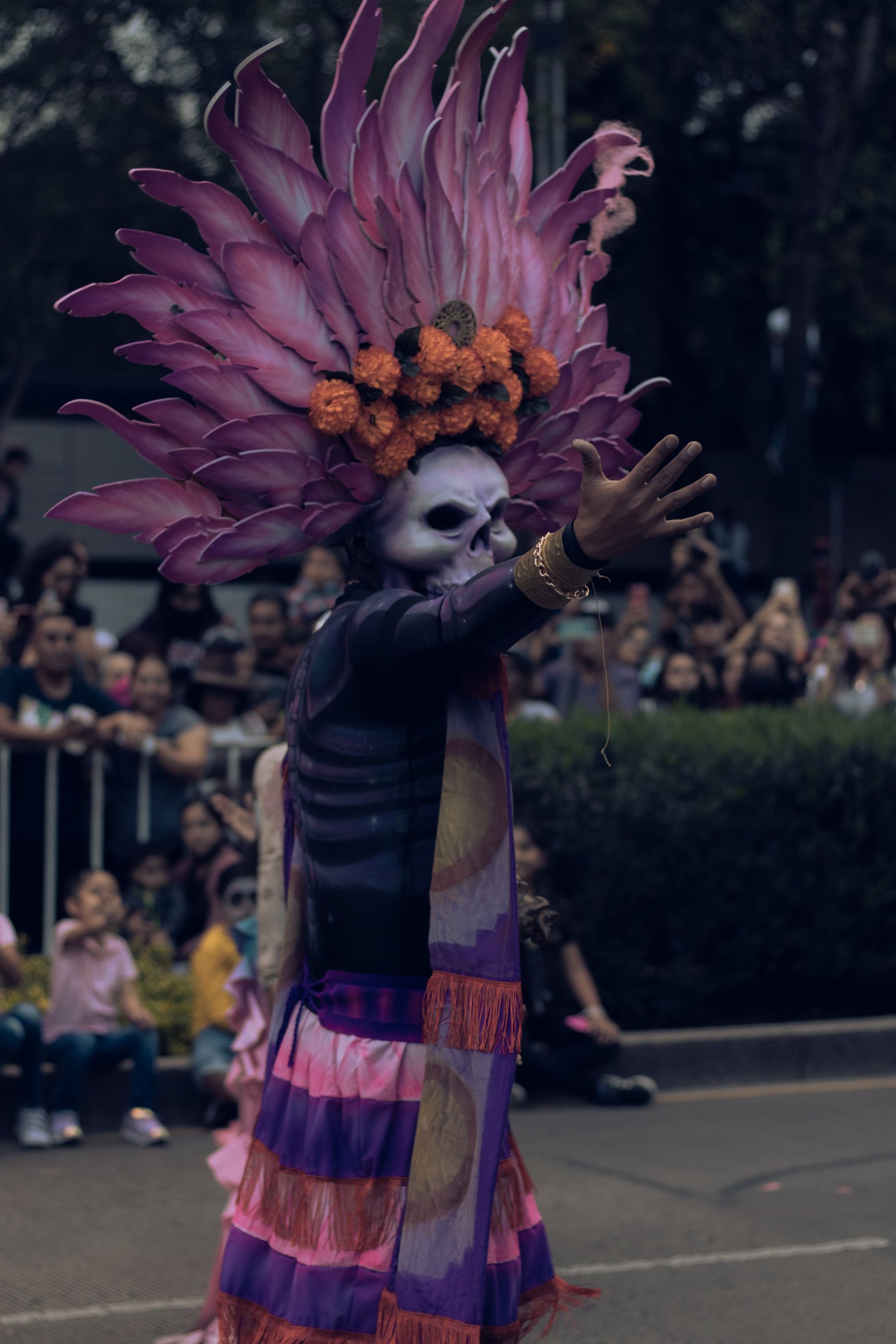 Unrecognizable Person Disguised as Death on Day of Dead · Free Stock Photo