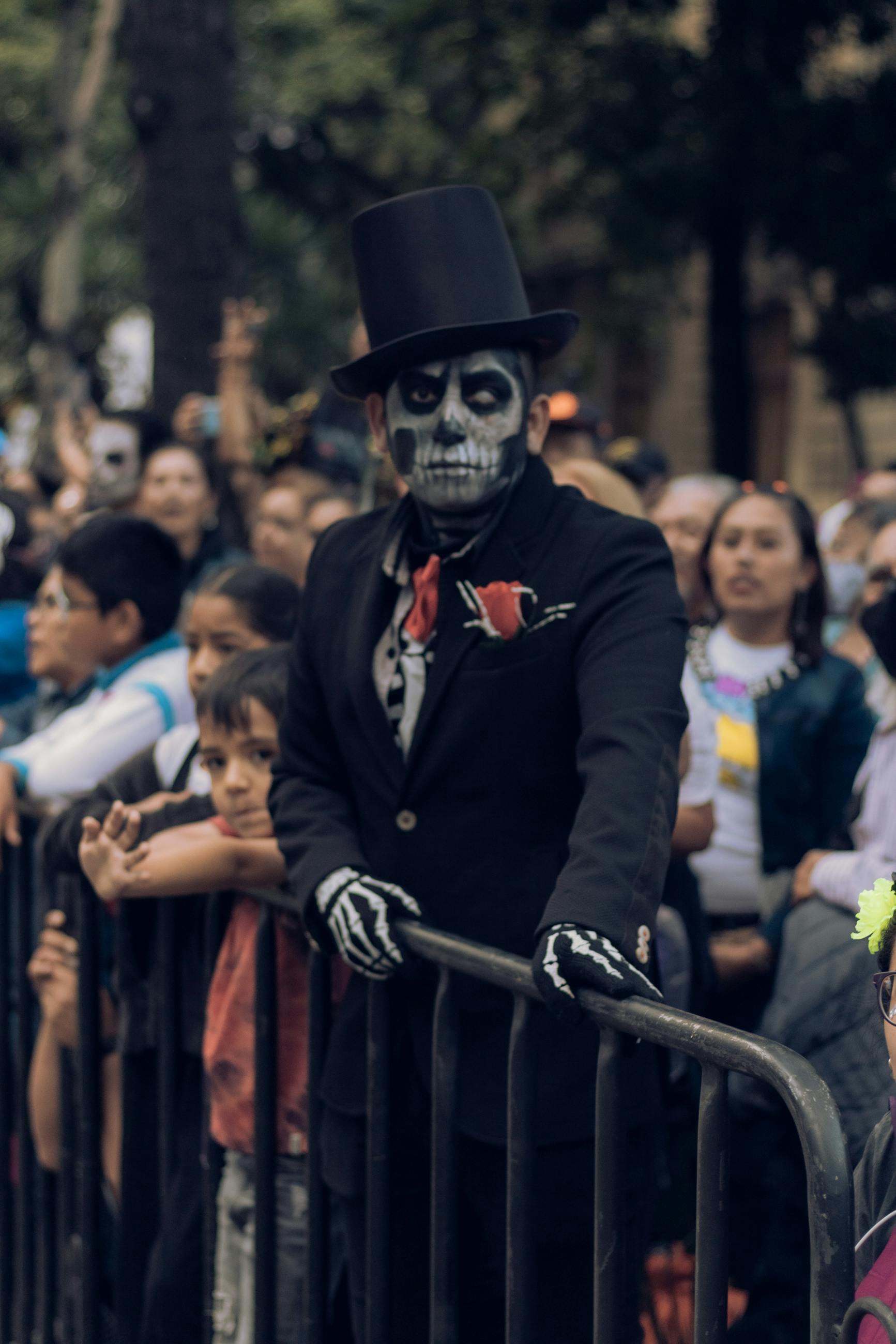 Man in Spooky Costume at Parade · Free Stock Photo