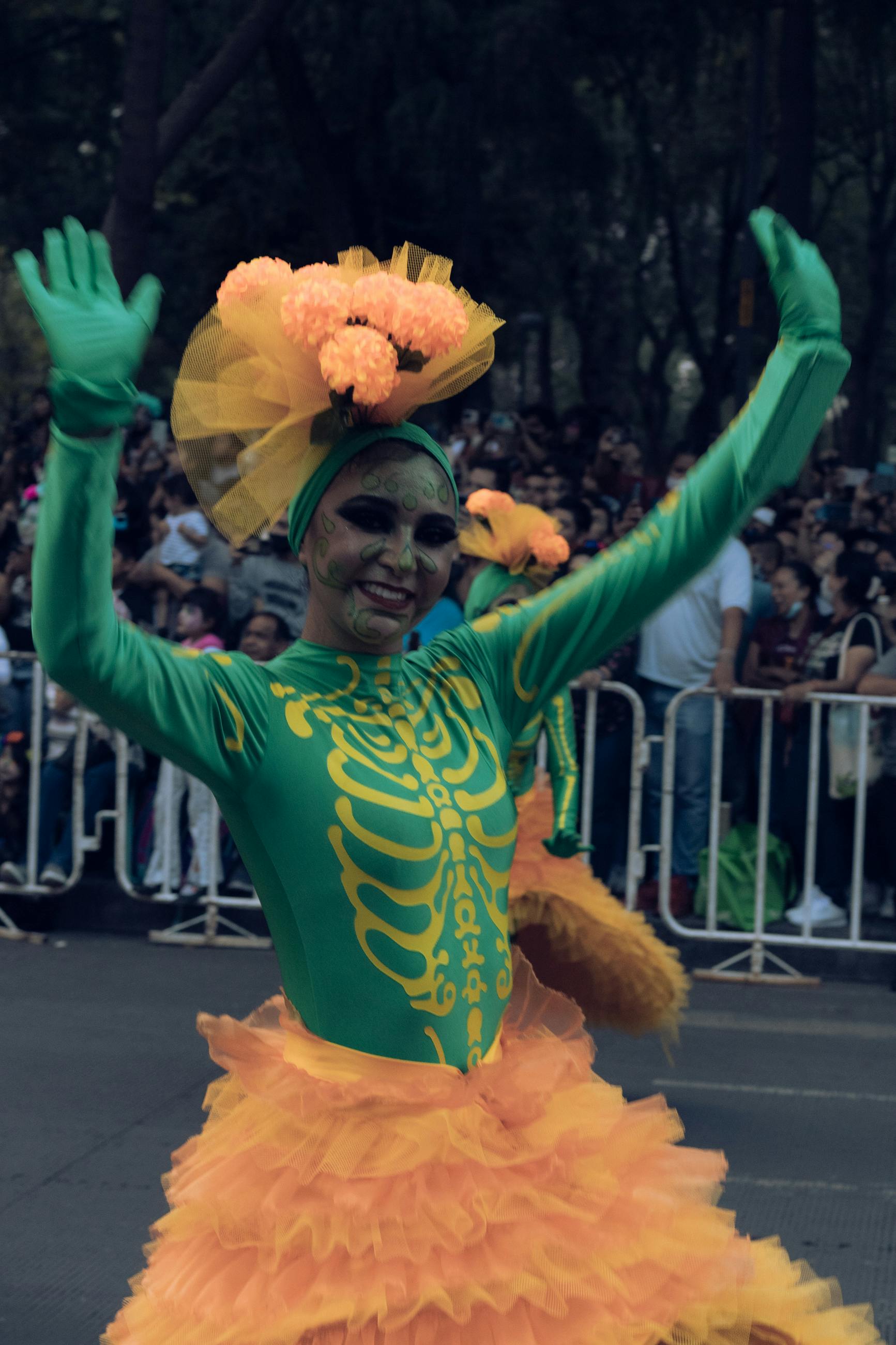 Woman Wearing Traditional Spanish Costume on a Street · Free Stock Photo