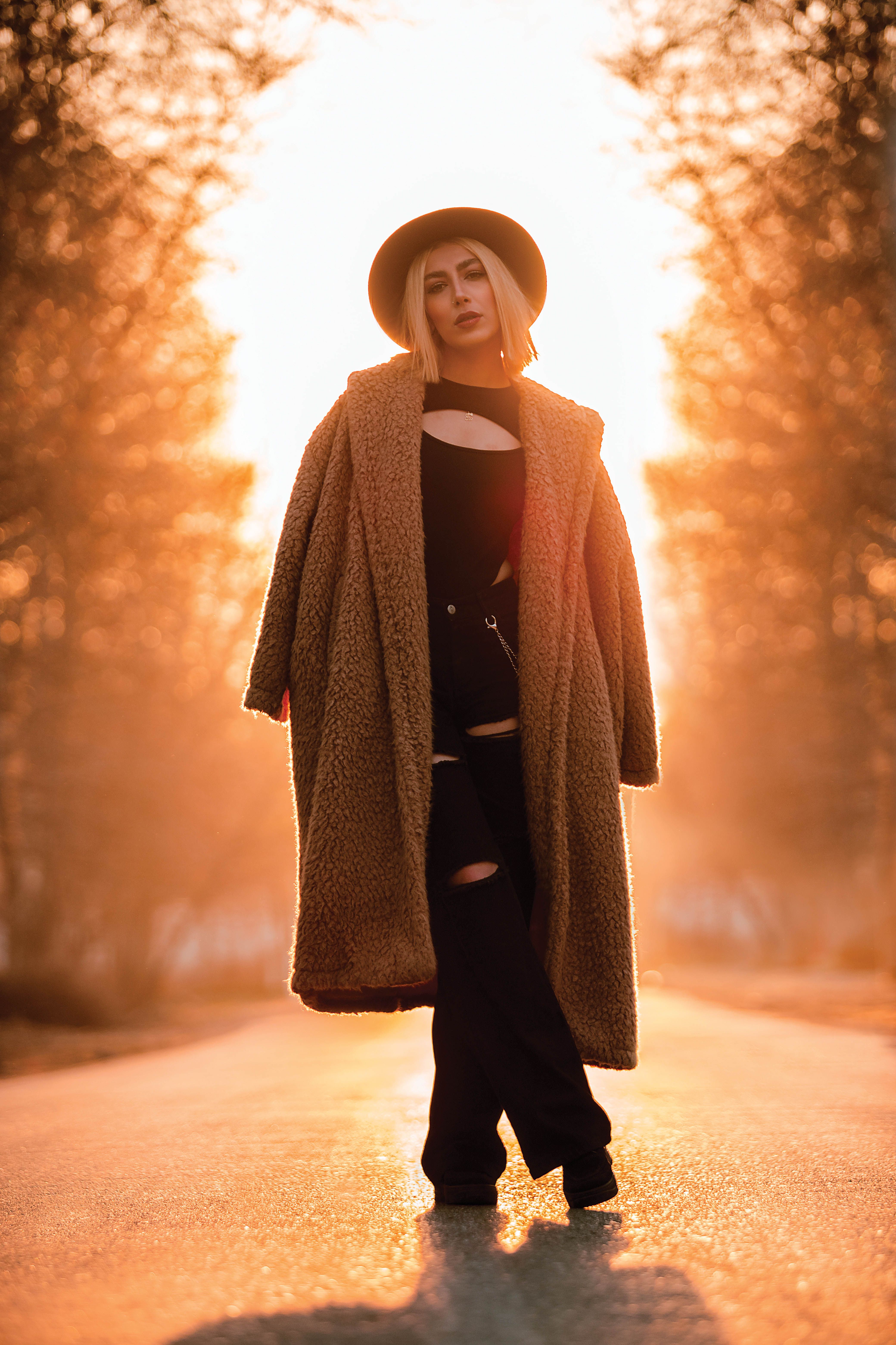 Woman Wearing Coat on Autumn Day · Free Stock Photo