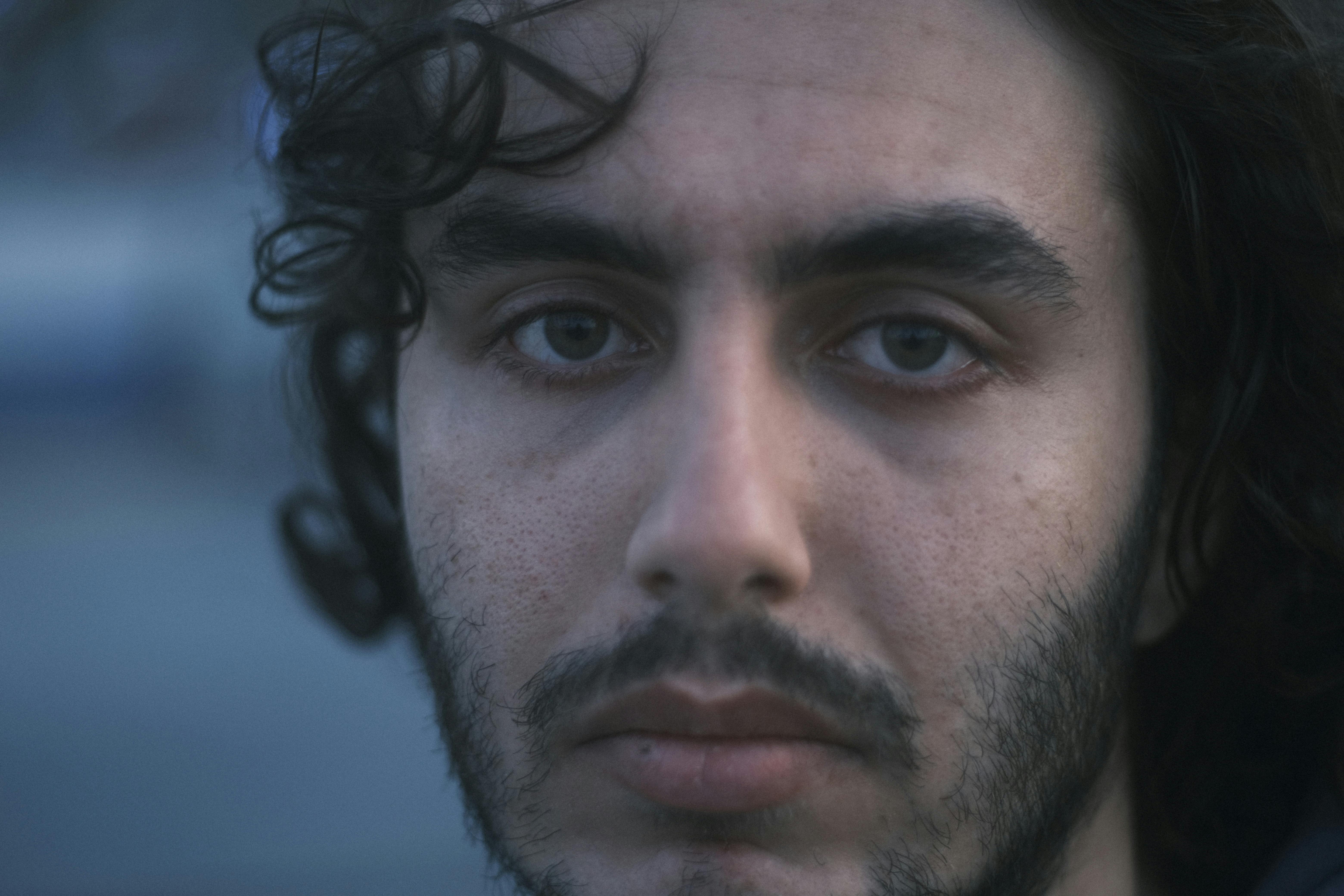 Close Up Shot of a Man Face · Free Stock Photo