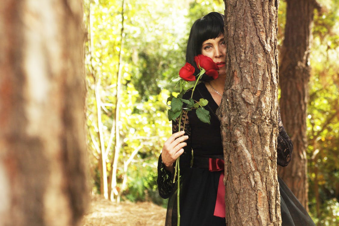 Woman Hiding Behind Tree · Free Stock Photo Woman Hiding Behind Tree · Free Stock Photo