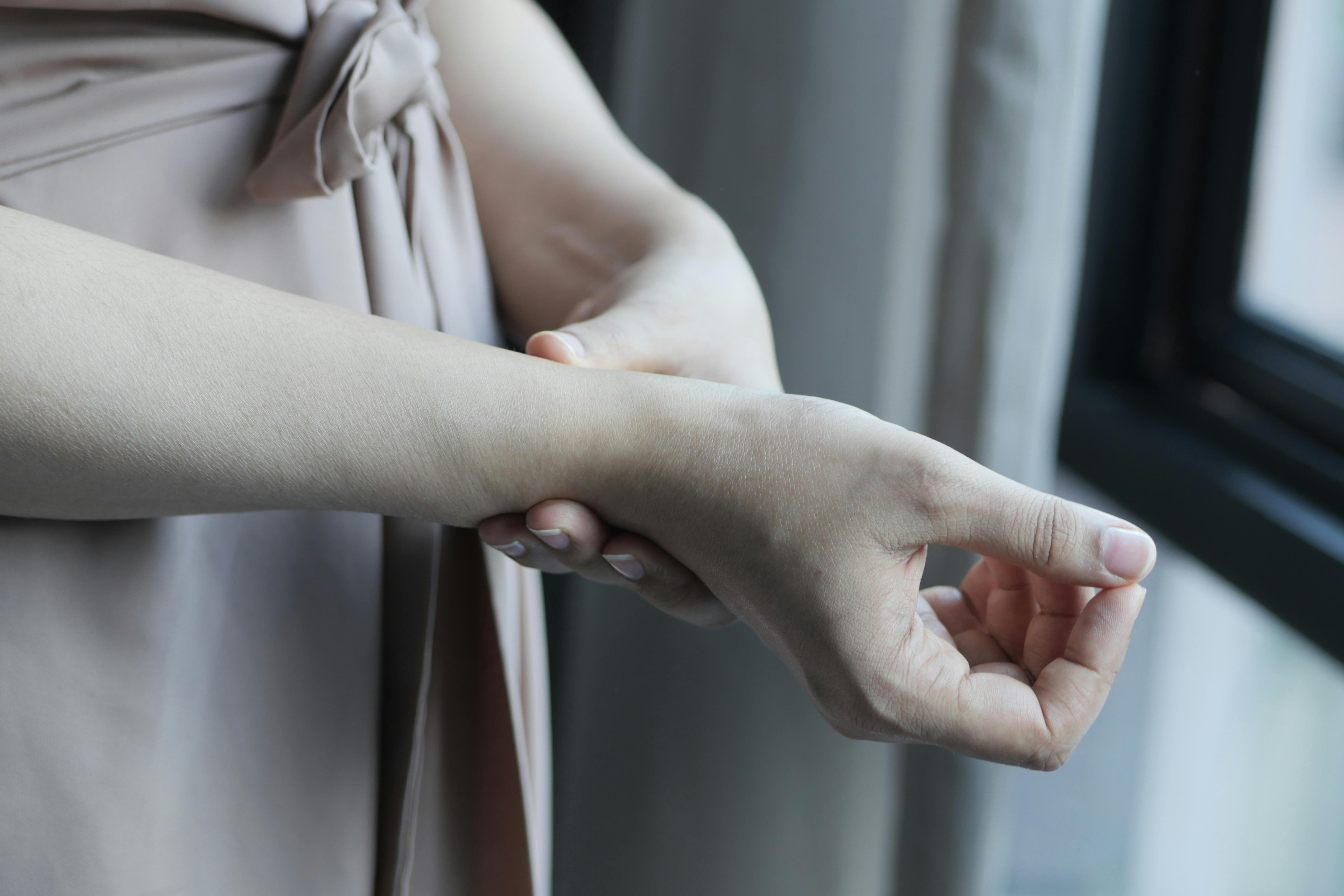Close-up of the Arms of a Woman with a Very Pale Skin · Free Stock Photo