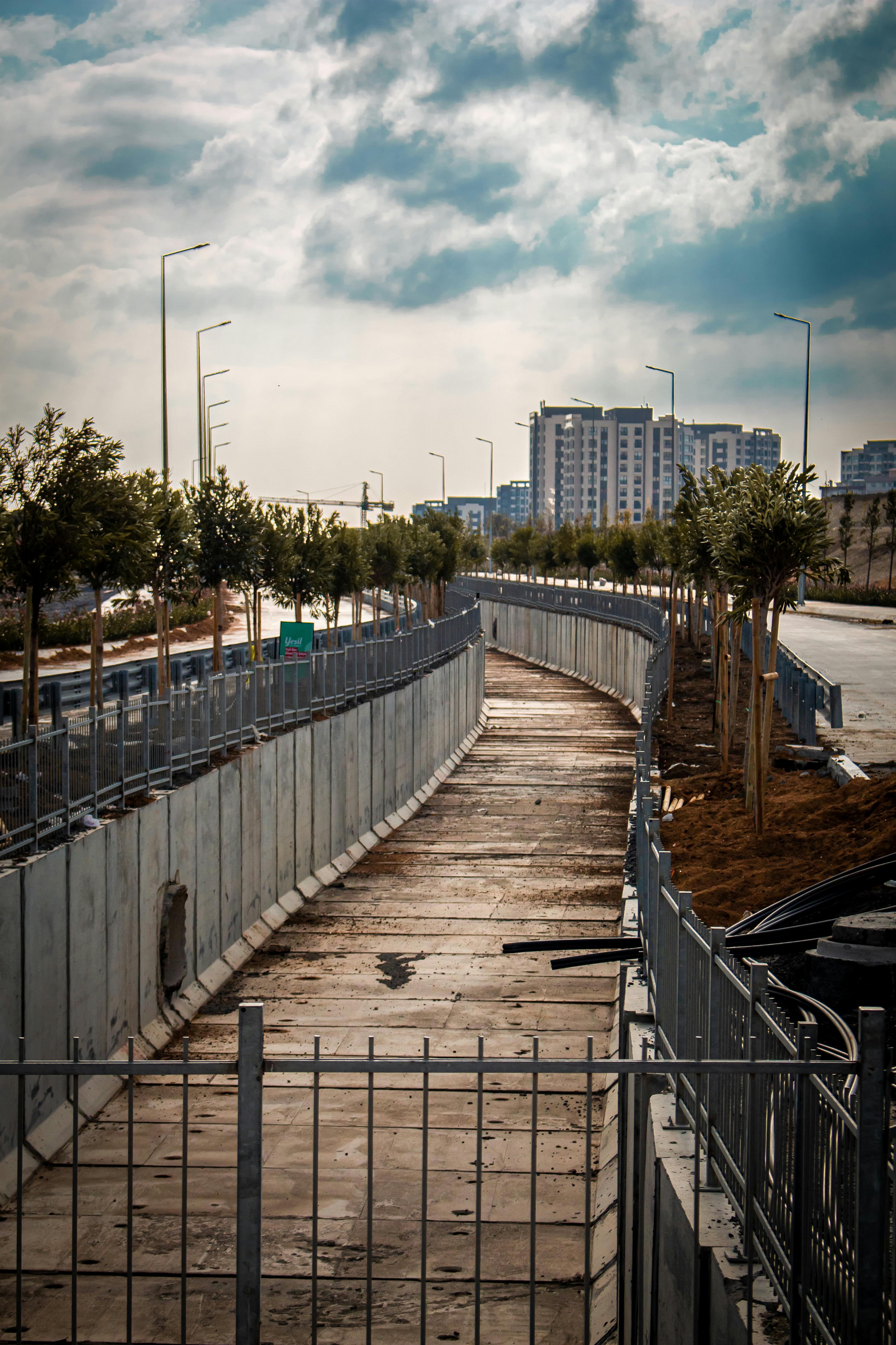 Fenced Messy Walkway · Free Stock Photo