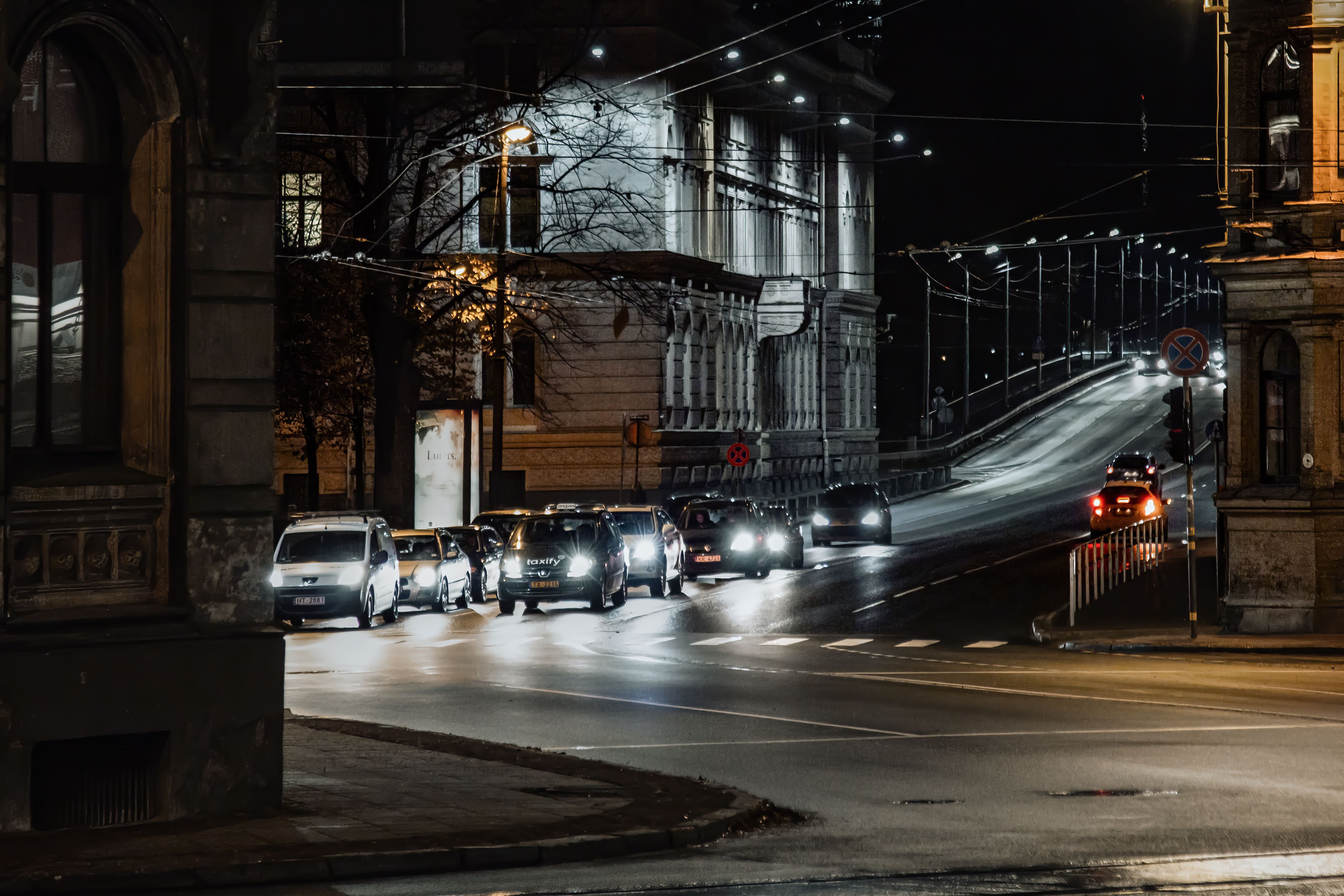 Cars on Road during Night Time · Free Stock Photo