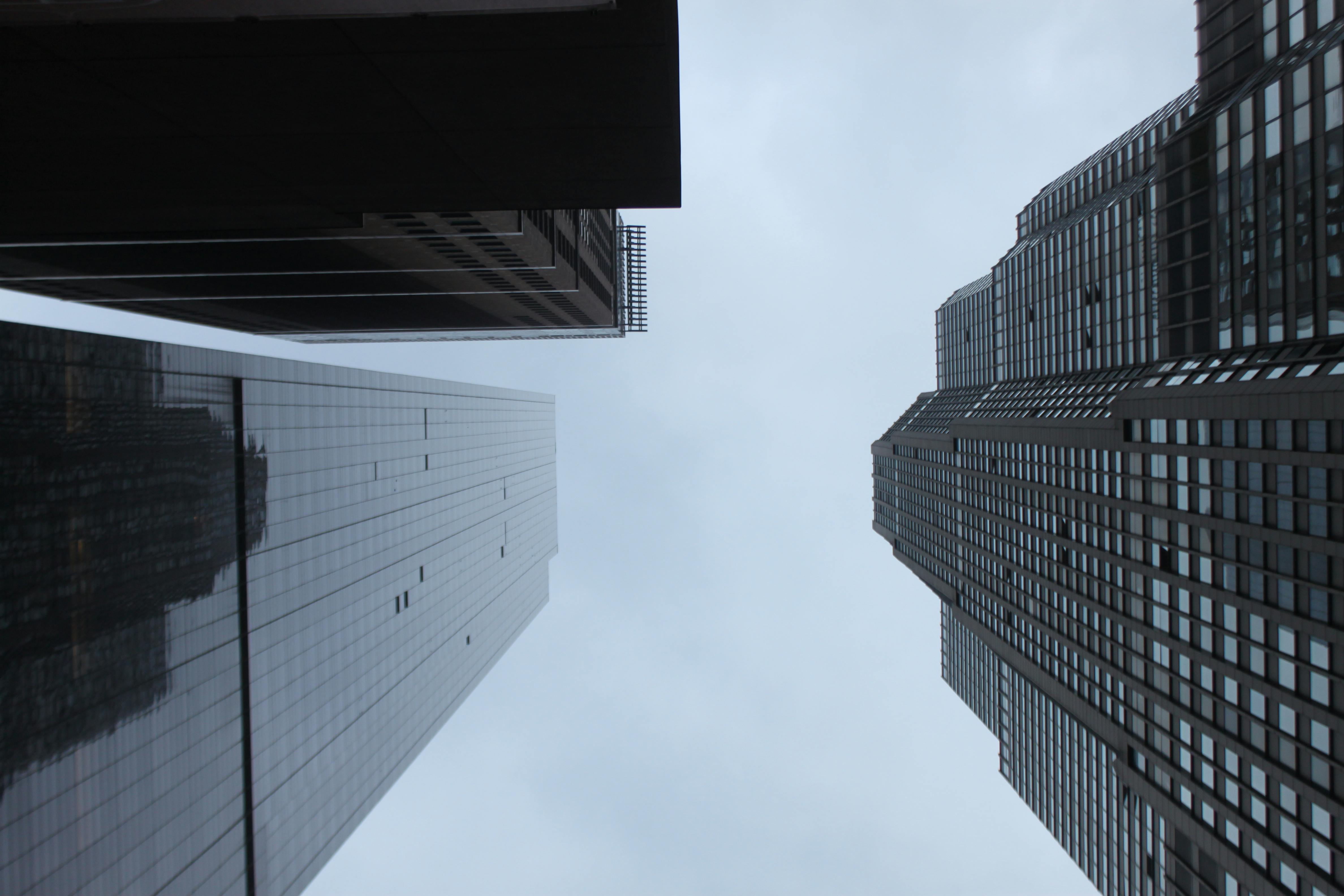 Worm's-eye View of Buildings · Free Stock Photo