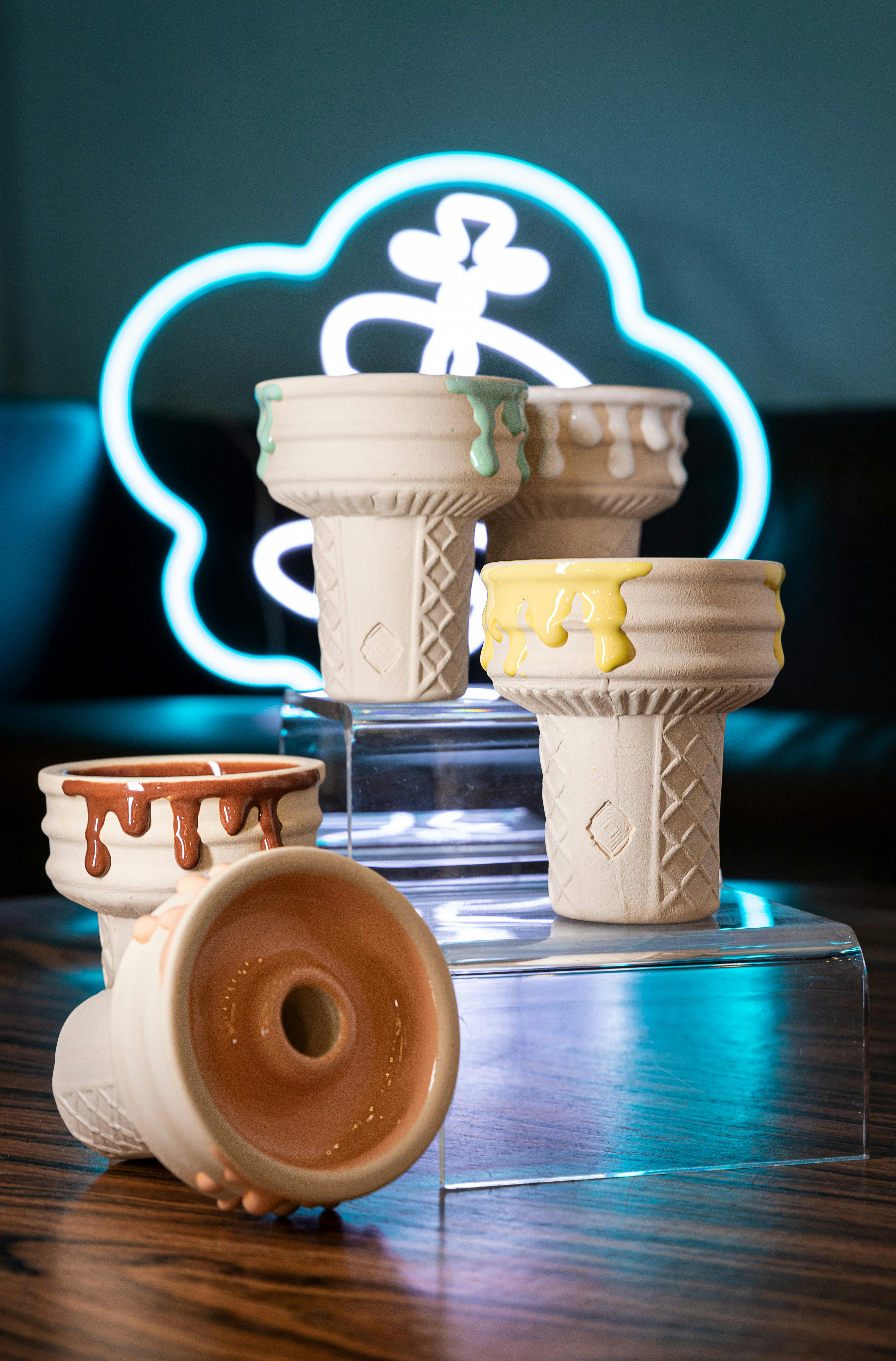 Gelato Bowls in Close-up Shot · Free Stock Photo