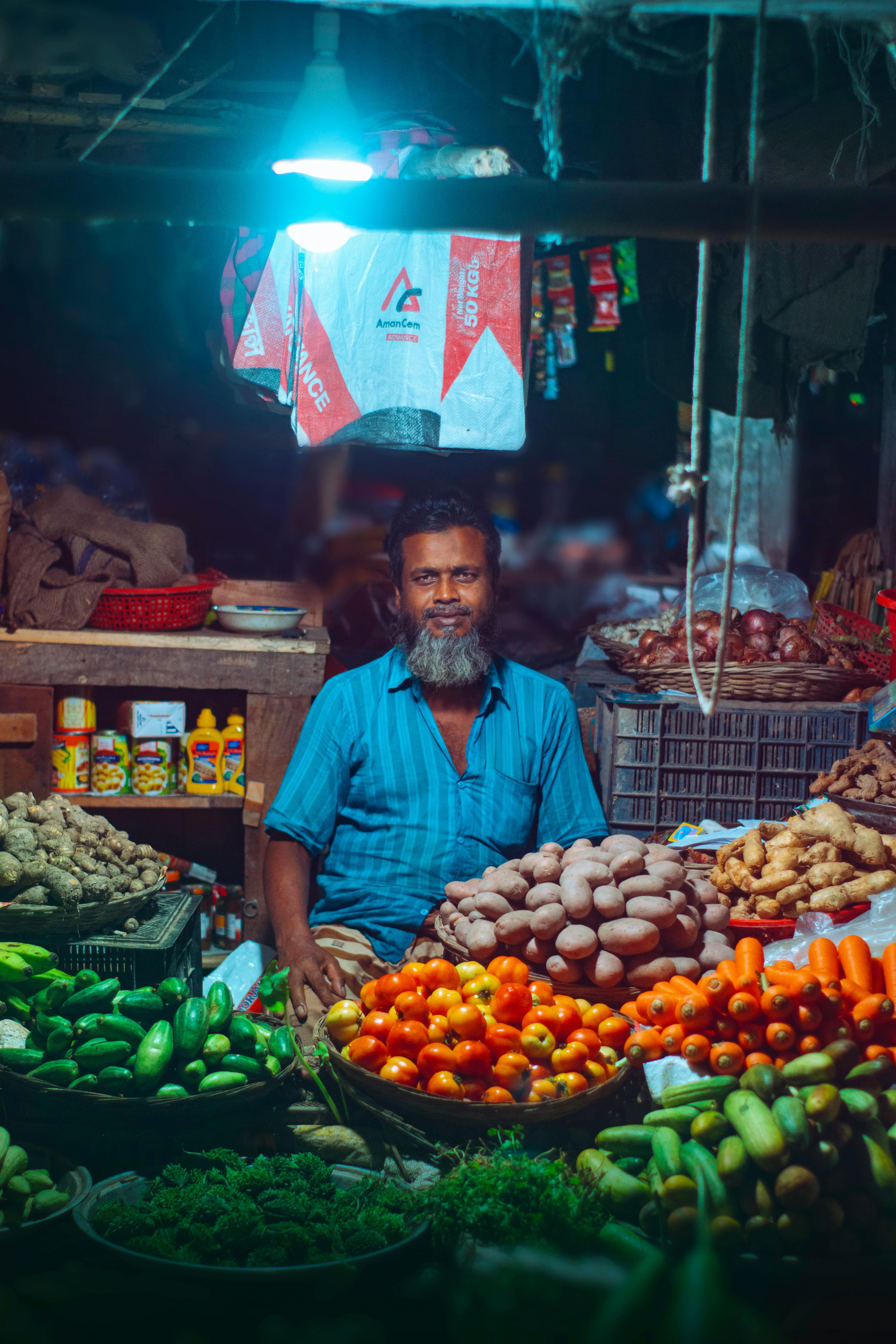 Market Stall with Flowers · Free Stock Photo