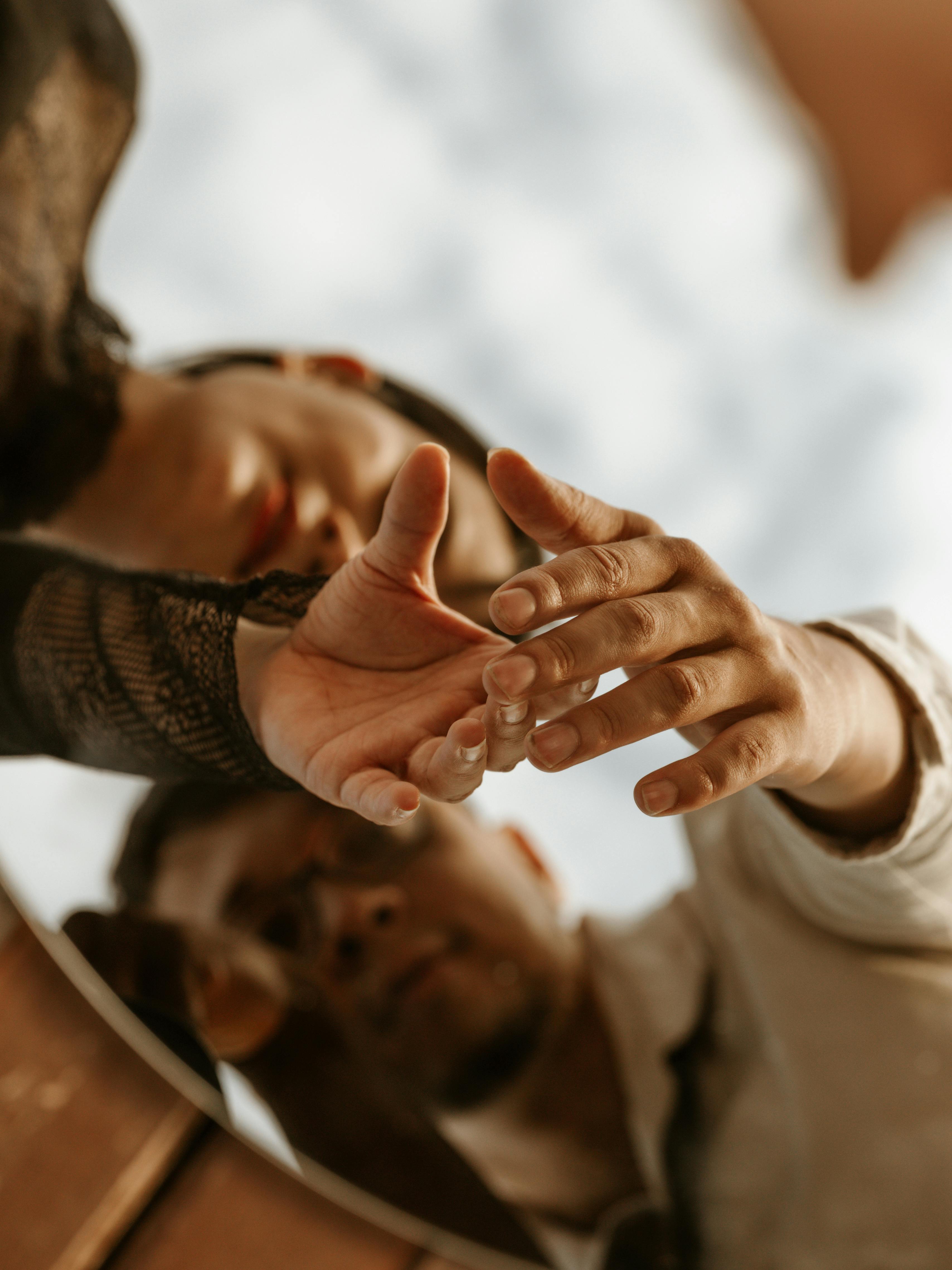 Reflection Of Finger In A Mirror · Free Stock Photo