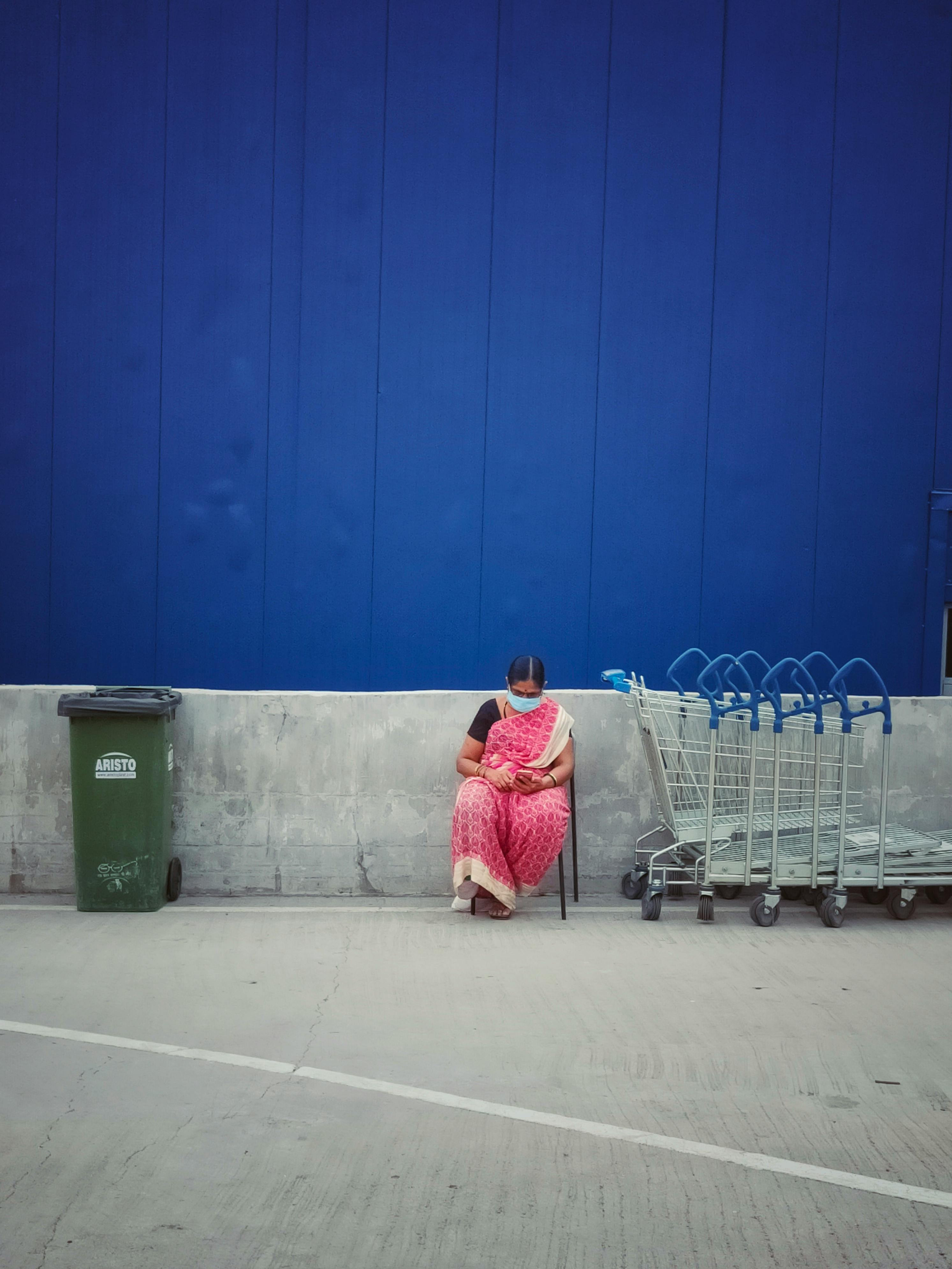 Garbage Cart on the Road · Free Stock Photo