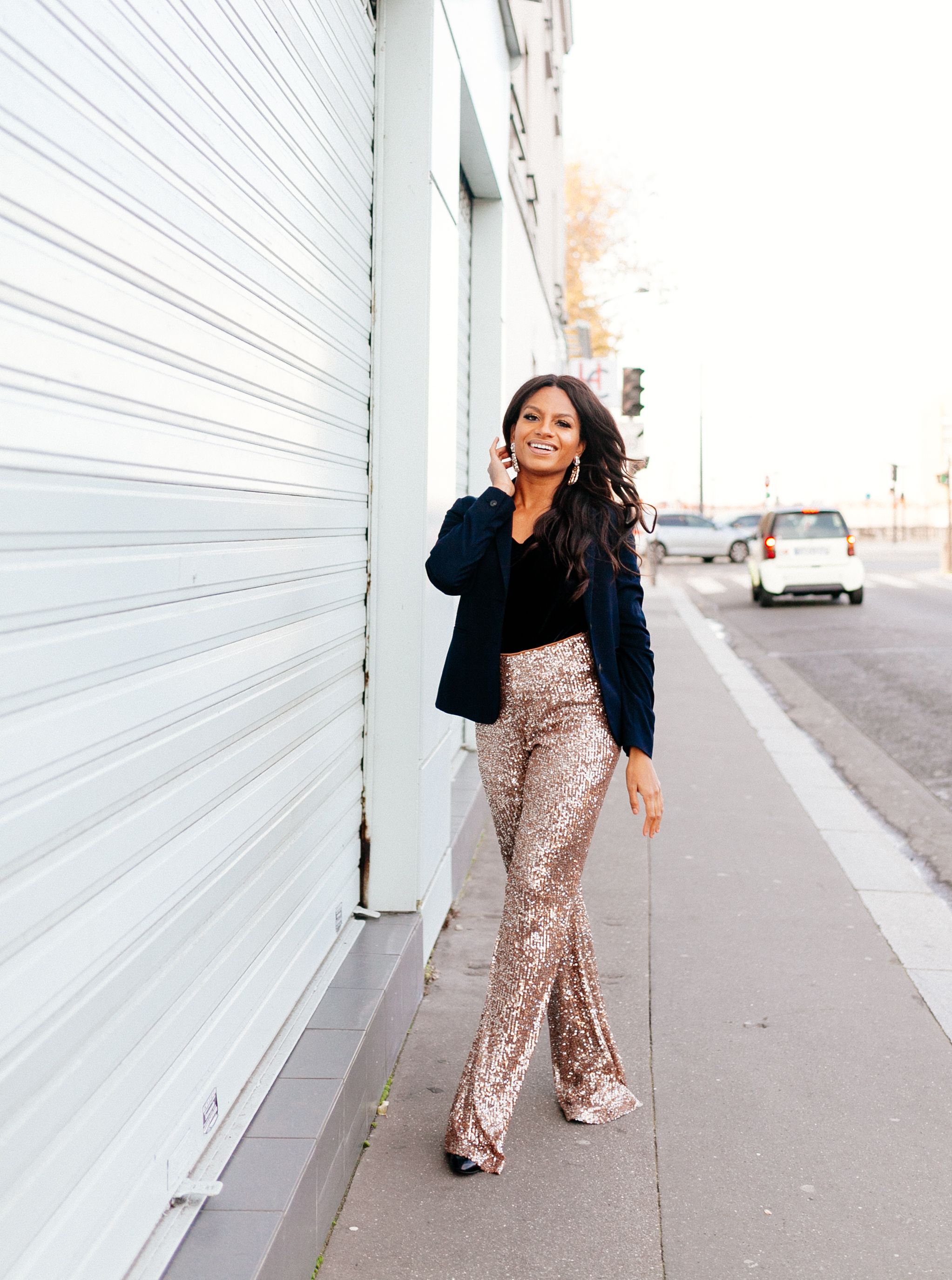 Woman Walking on the Side of the Road · Free Stock Photo