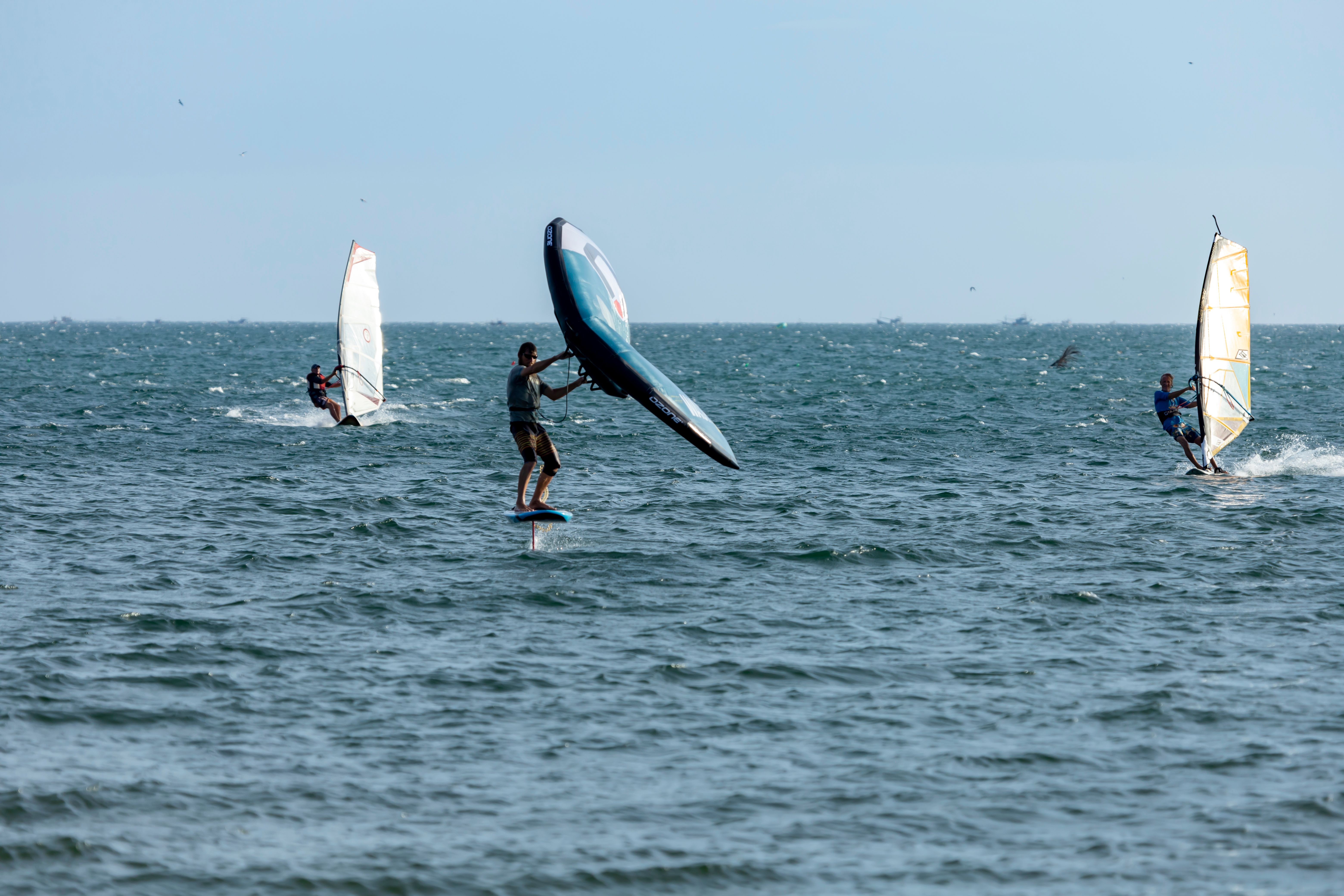 Man Doing Wing Foiling · Free Stock Photo