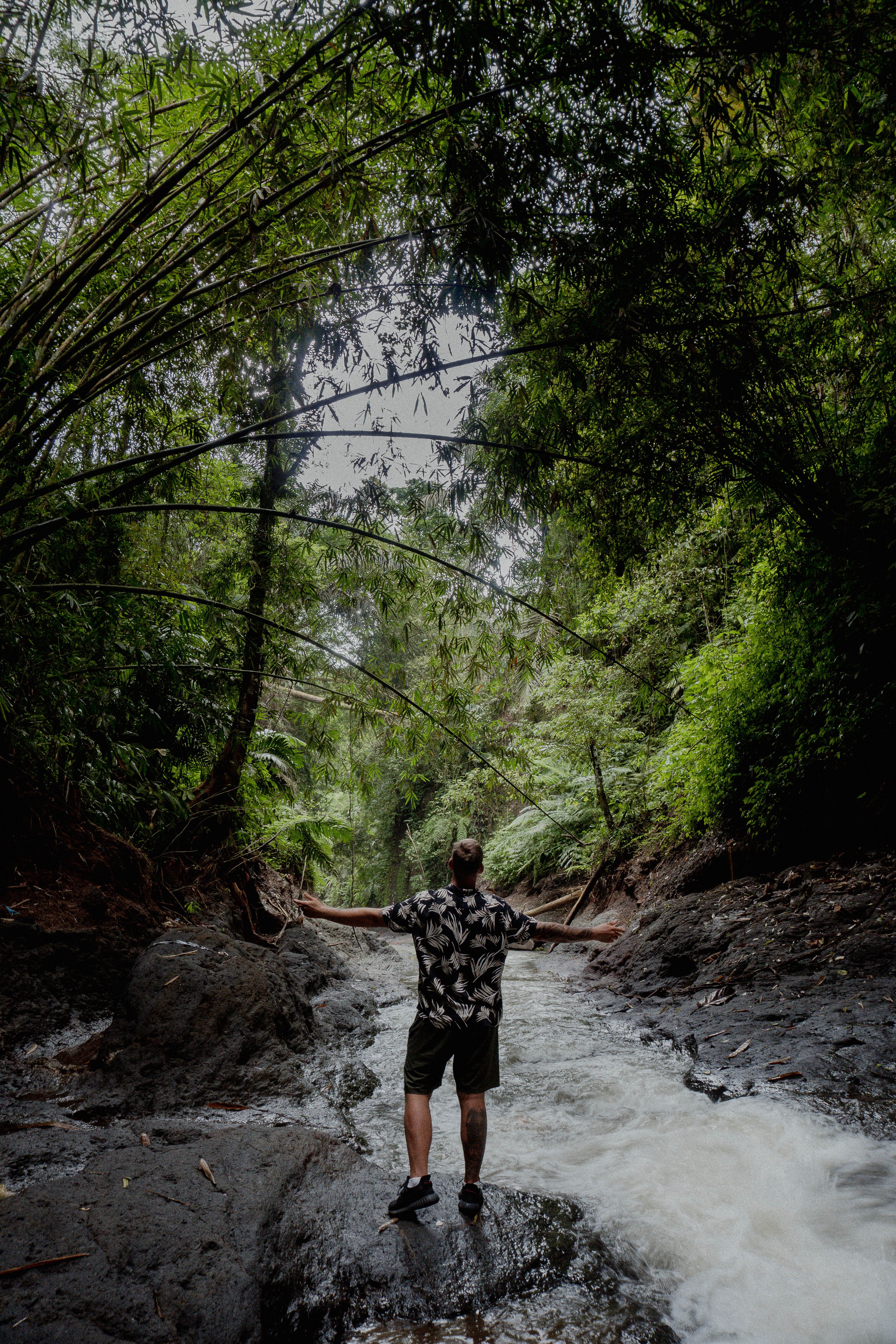 A Man Walking near the River · Free Stock Photo