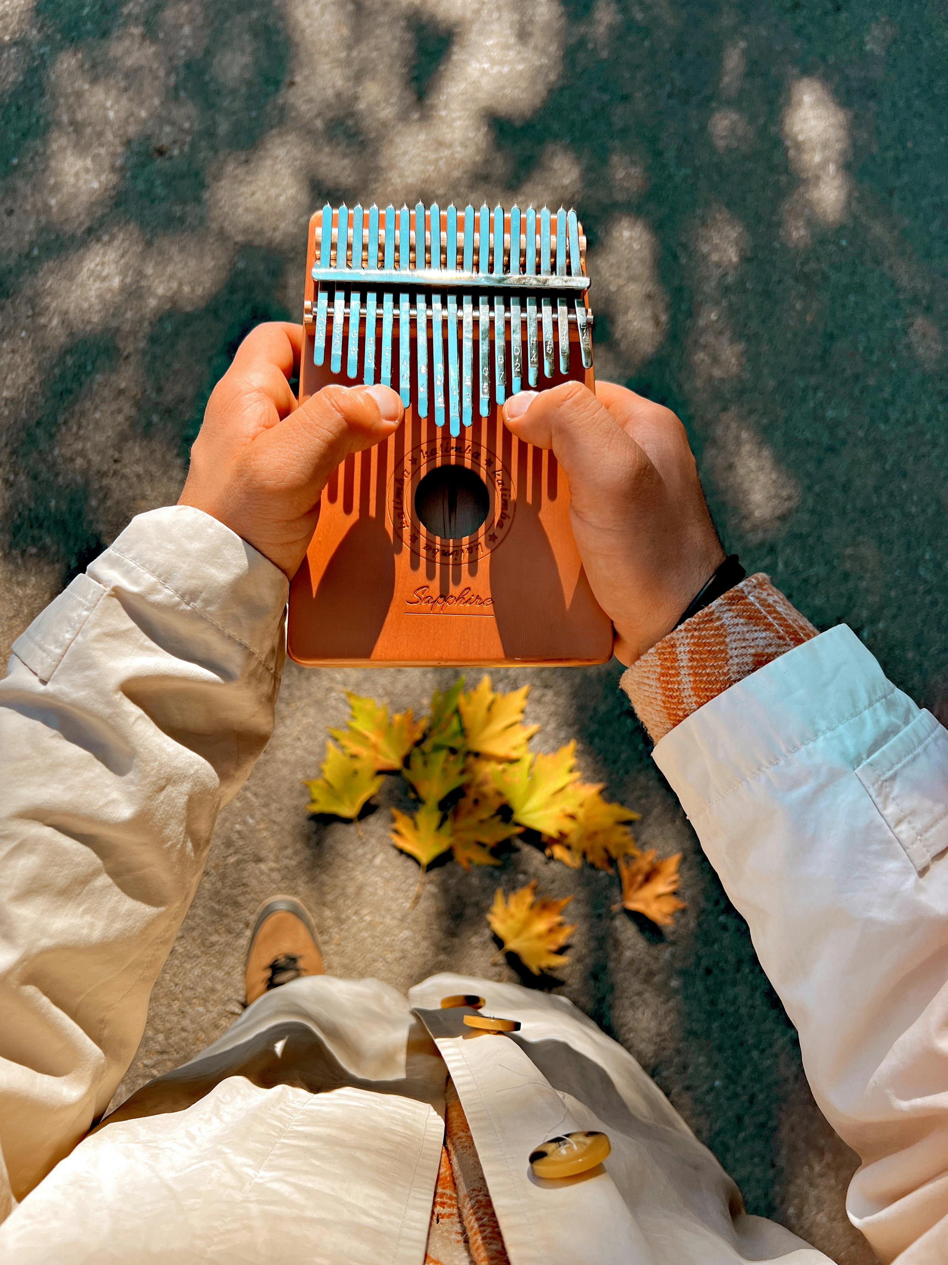 Playing on Mbira · Free Stock Photo