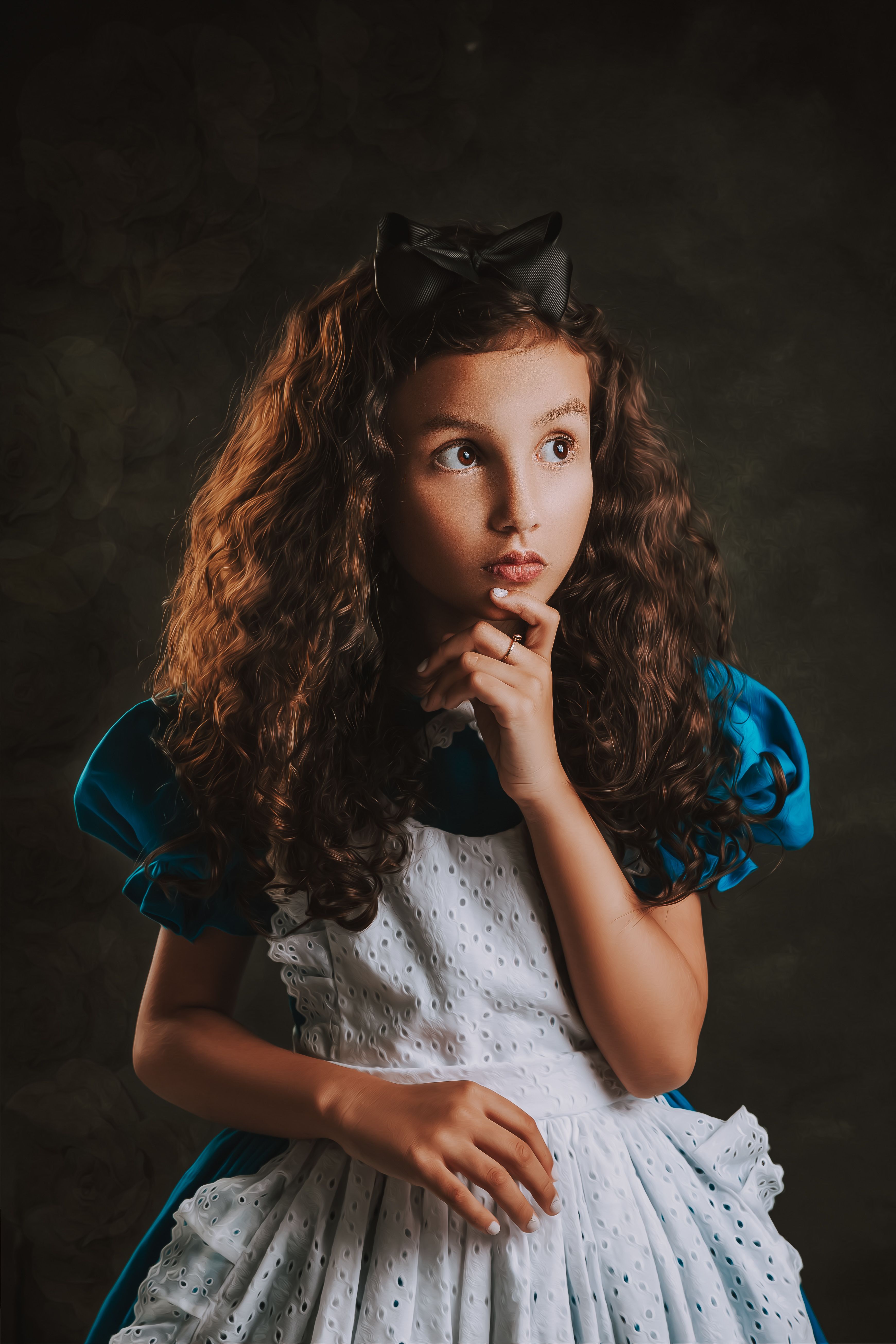 Girl Posing in Blue Dress · Free Stock Photo