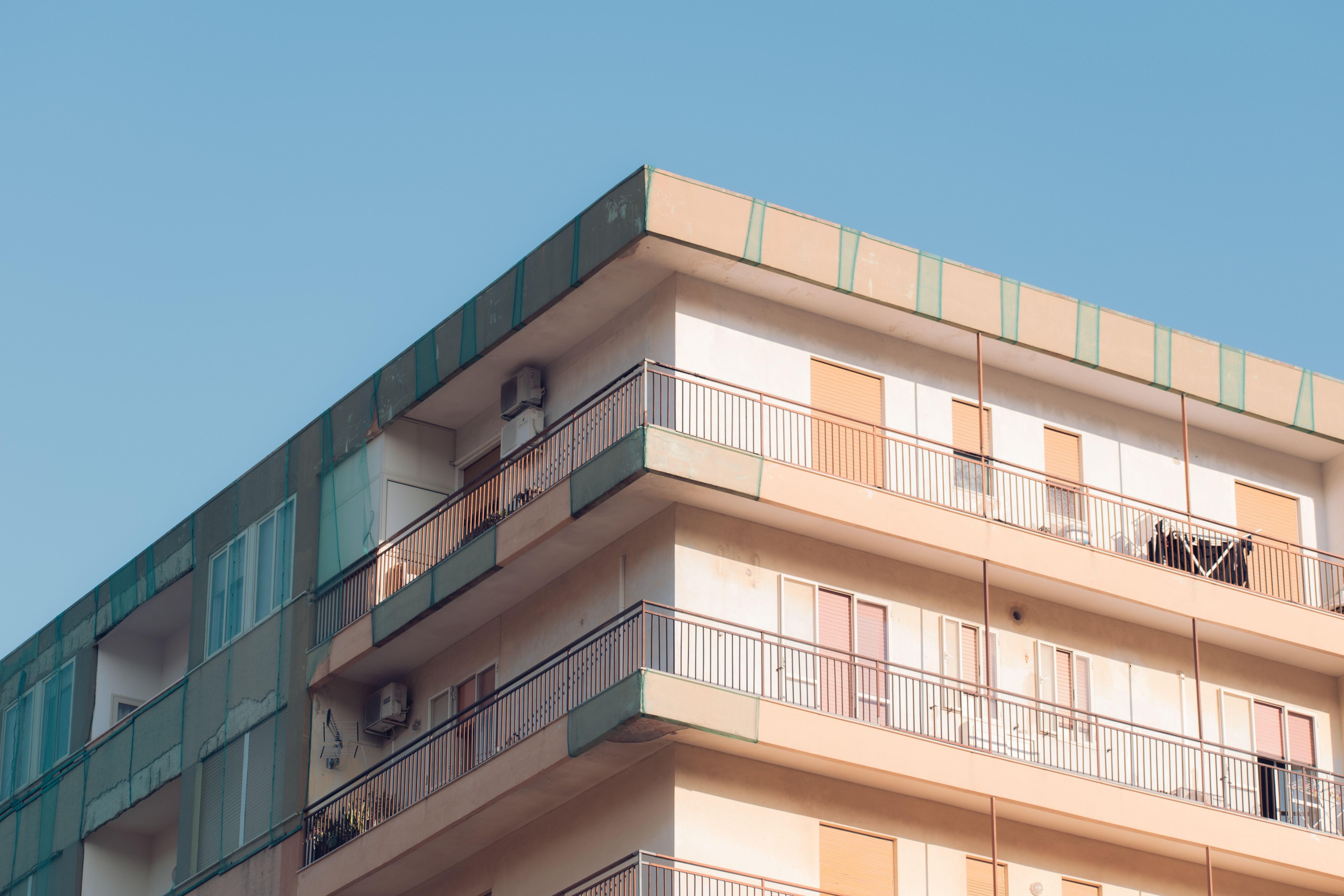 Balconies of Residential Building · Free Stock Photo