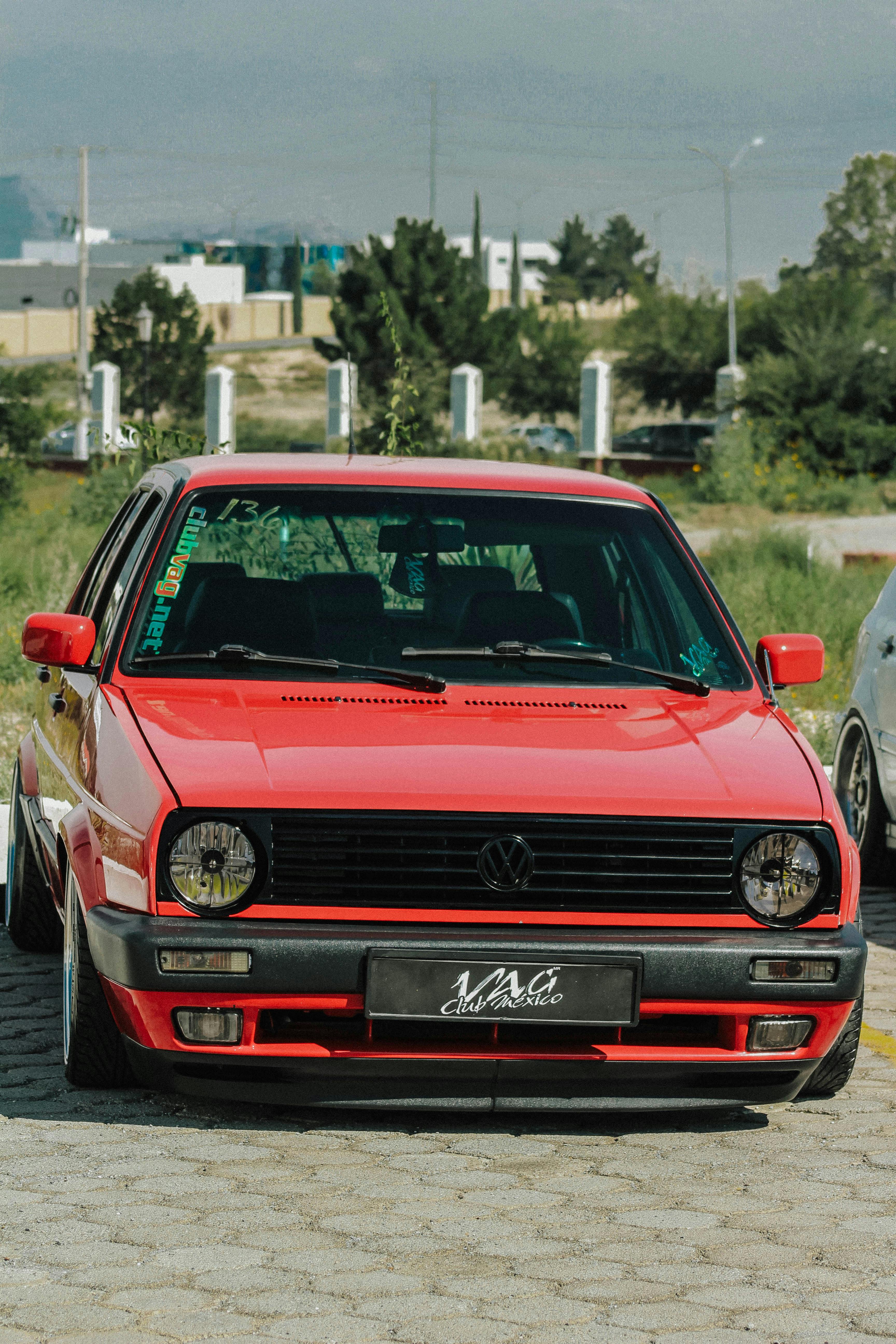 A Red Volkswagen Mk2 · Free Stock Photo