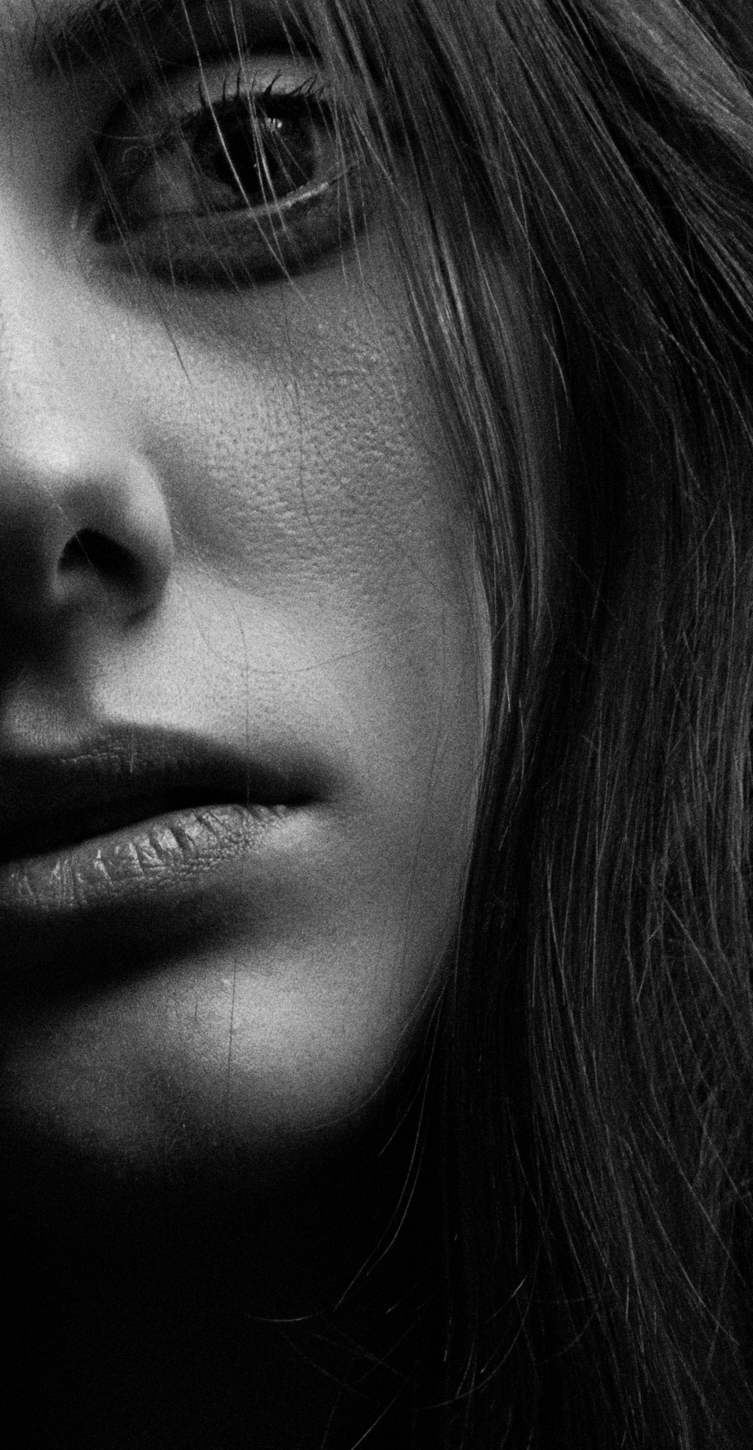 Grayscale Photo of Mans Face · Free Stock Photo