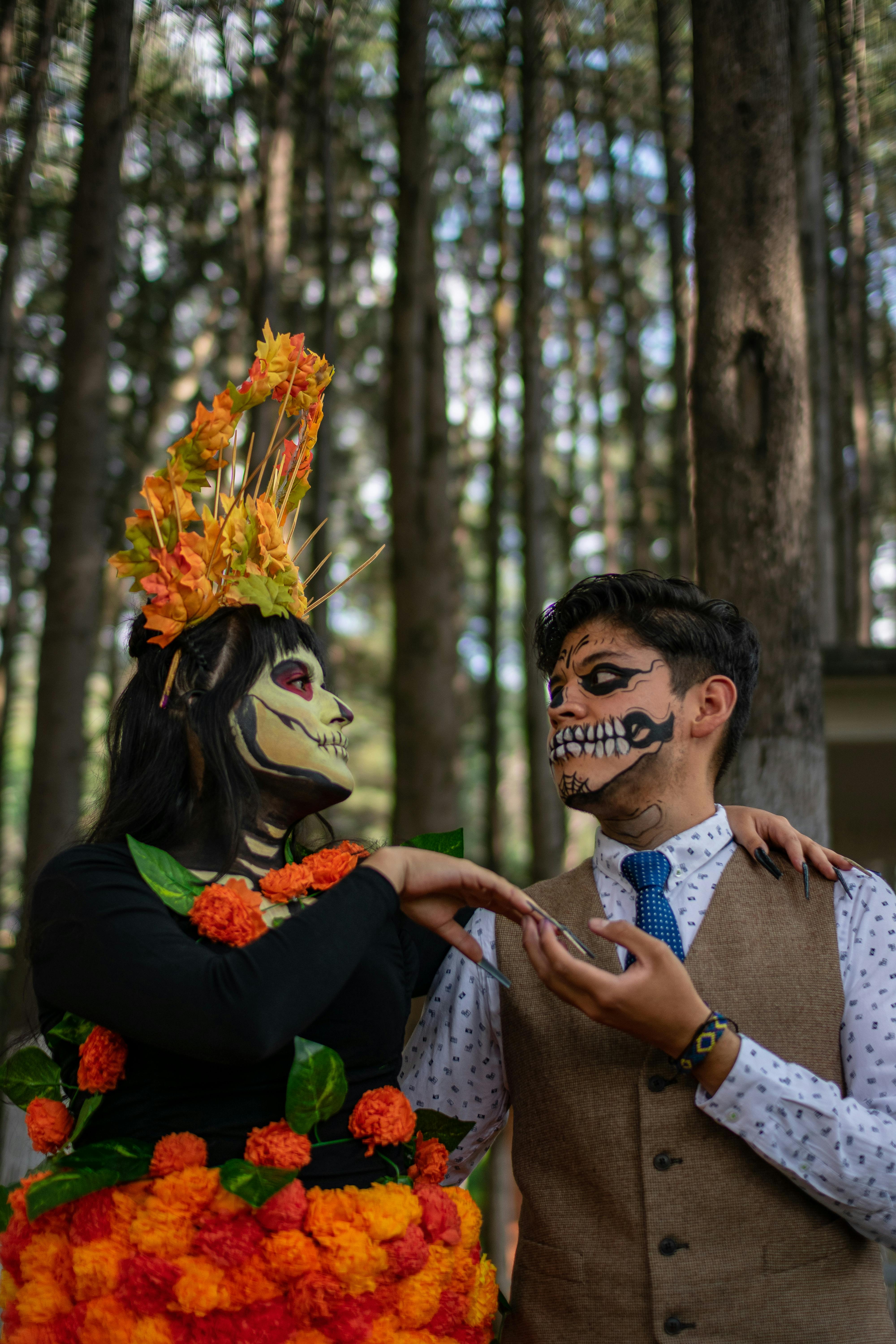 Portrait of Angel and Devil at Night · Free Stock Photo