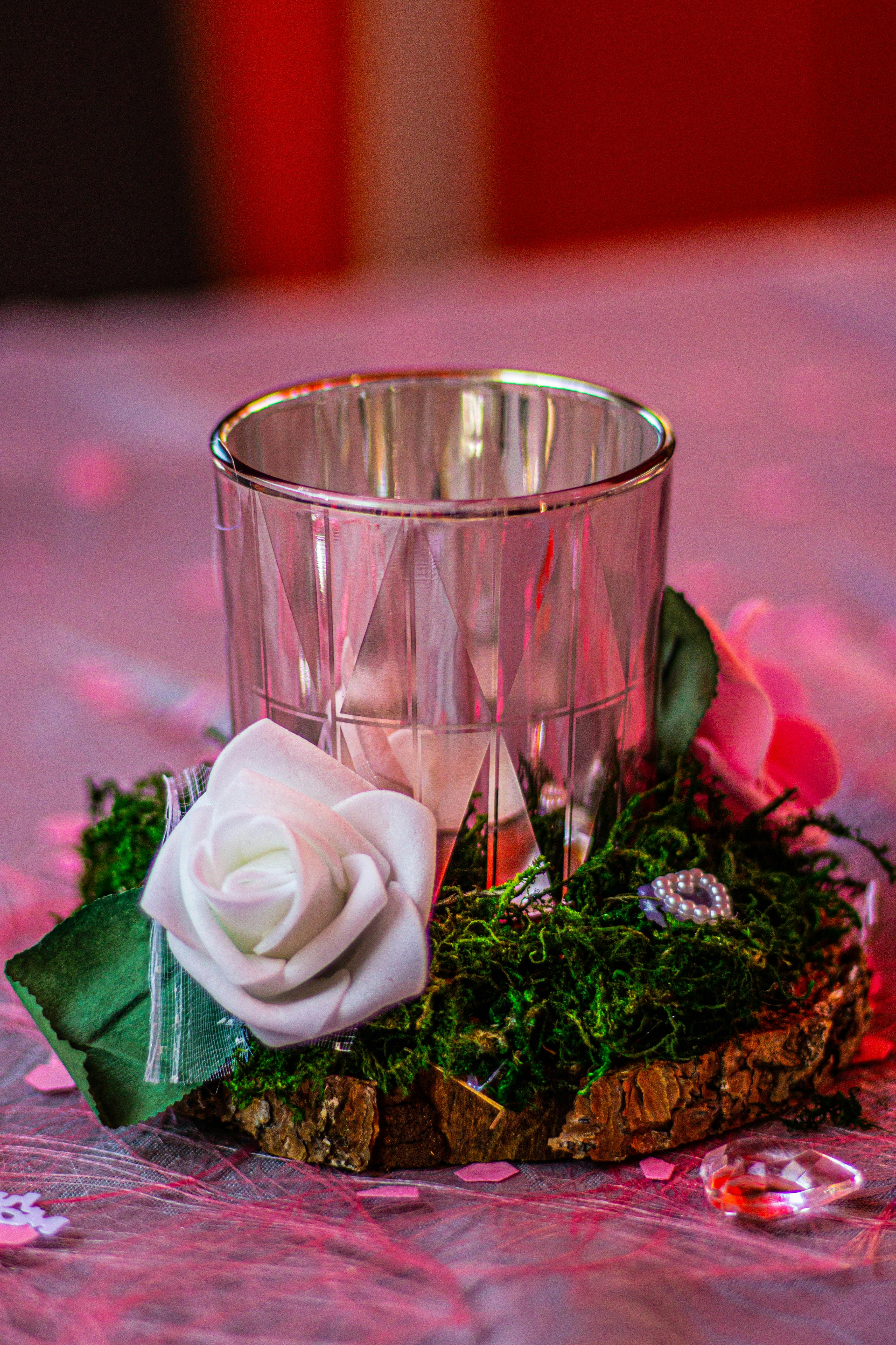 Glass with Flower · Free Stock Photo