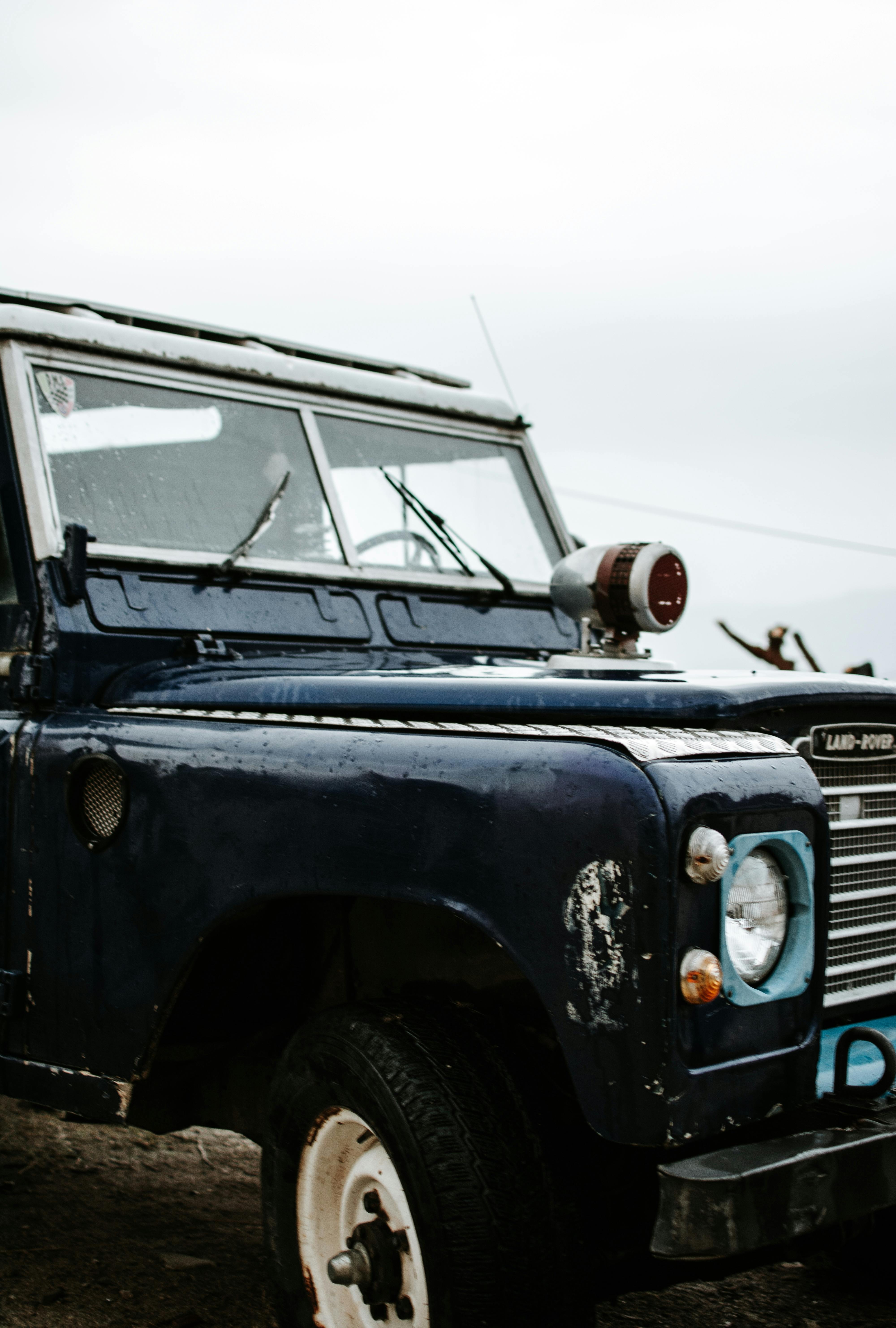 A Blue Vintage Land Rover Car · Free Stock Photo