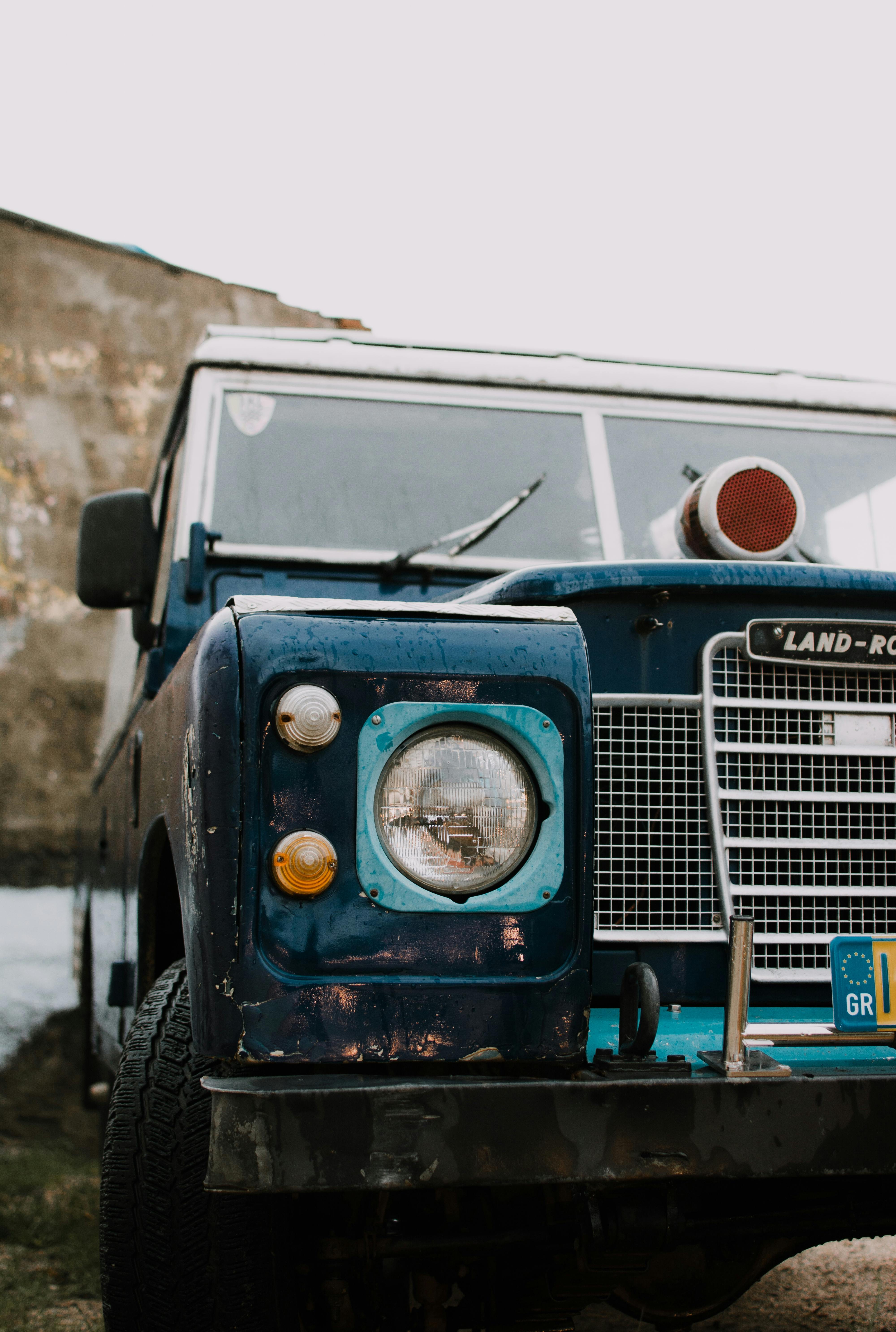 A Blue Vintage Land Rover Car · Free Stock Photo