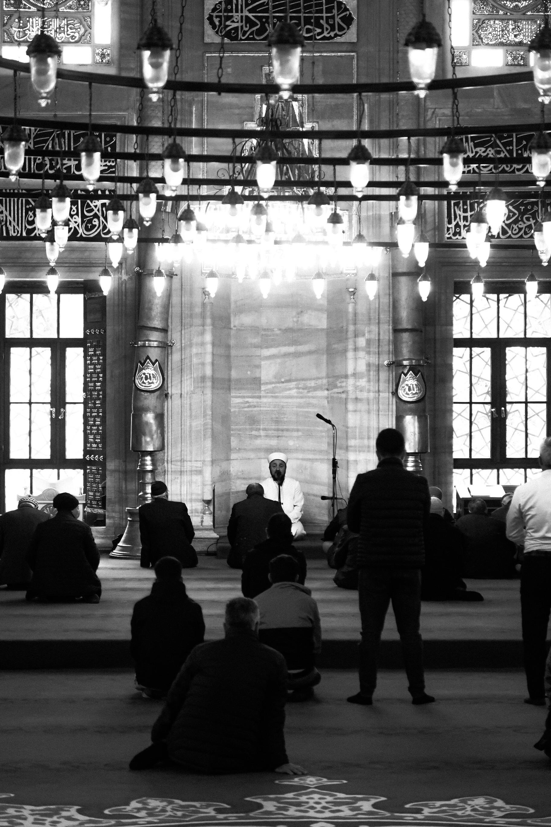 Man Praying in Mosque · Free Stock Photo