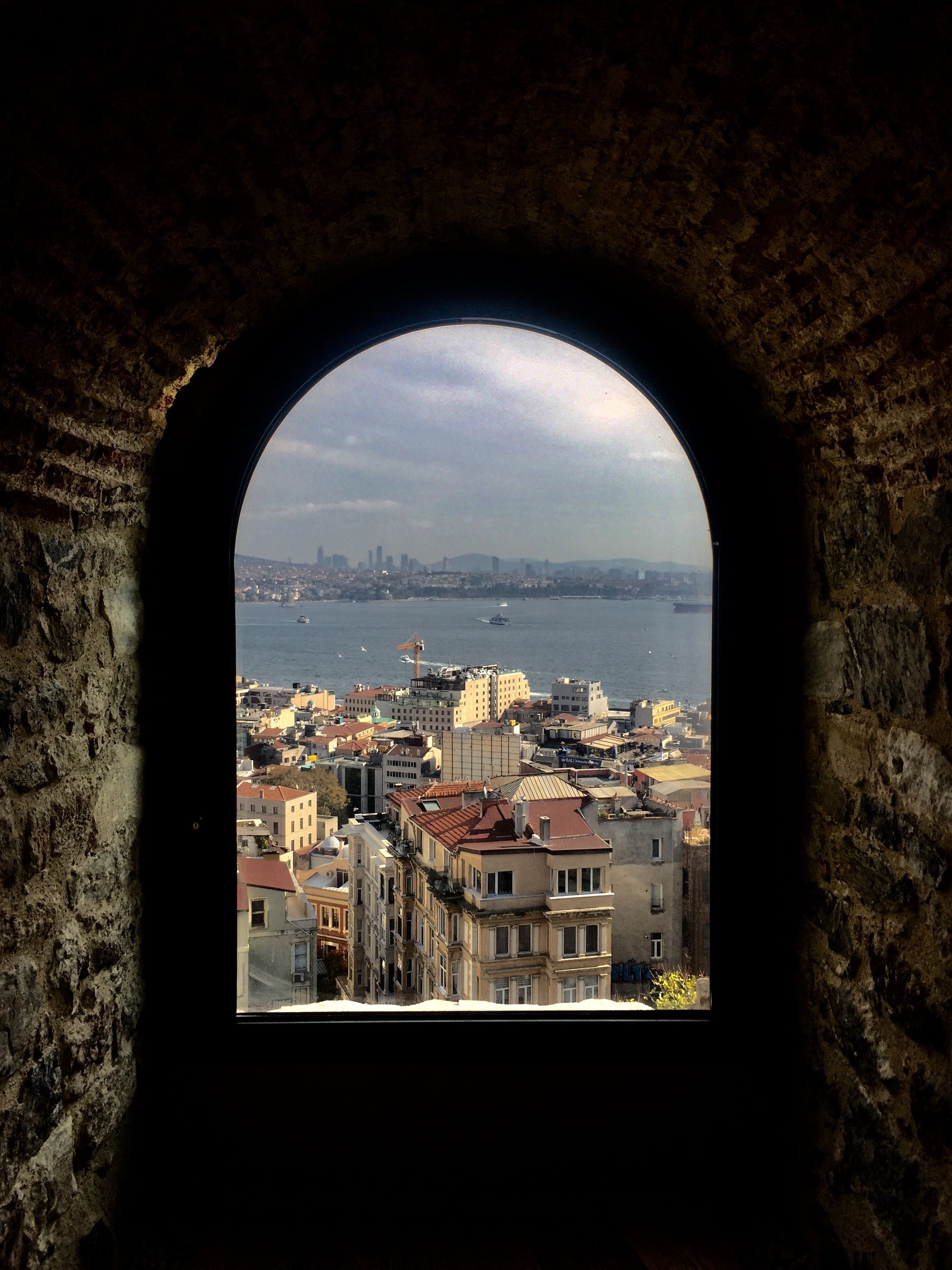 A City Seen Through a Window · Free Stock Photo