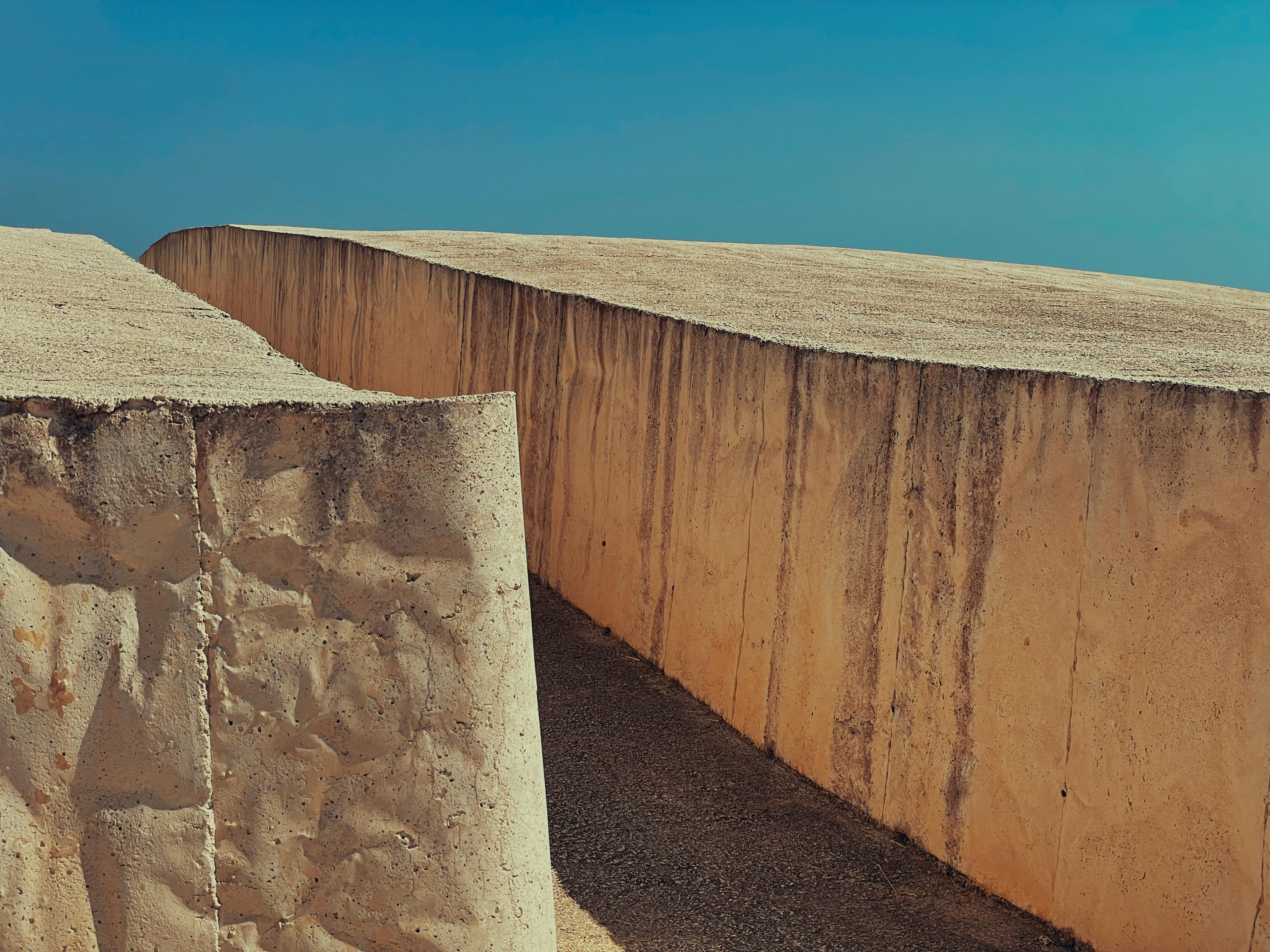 Sunlit, Stone Walls · Free Stock Photo