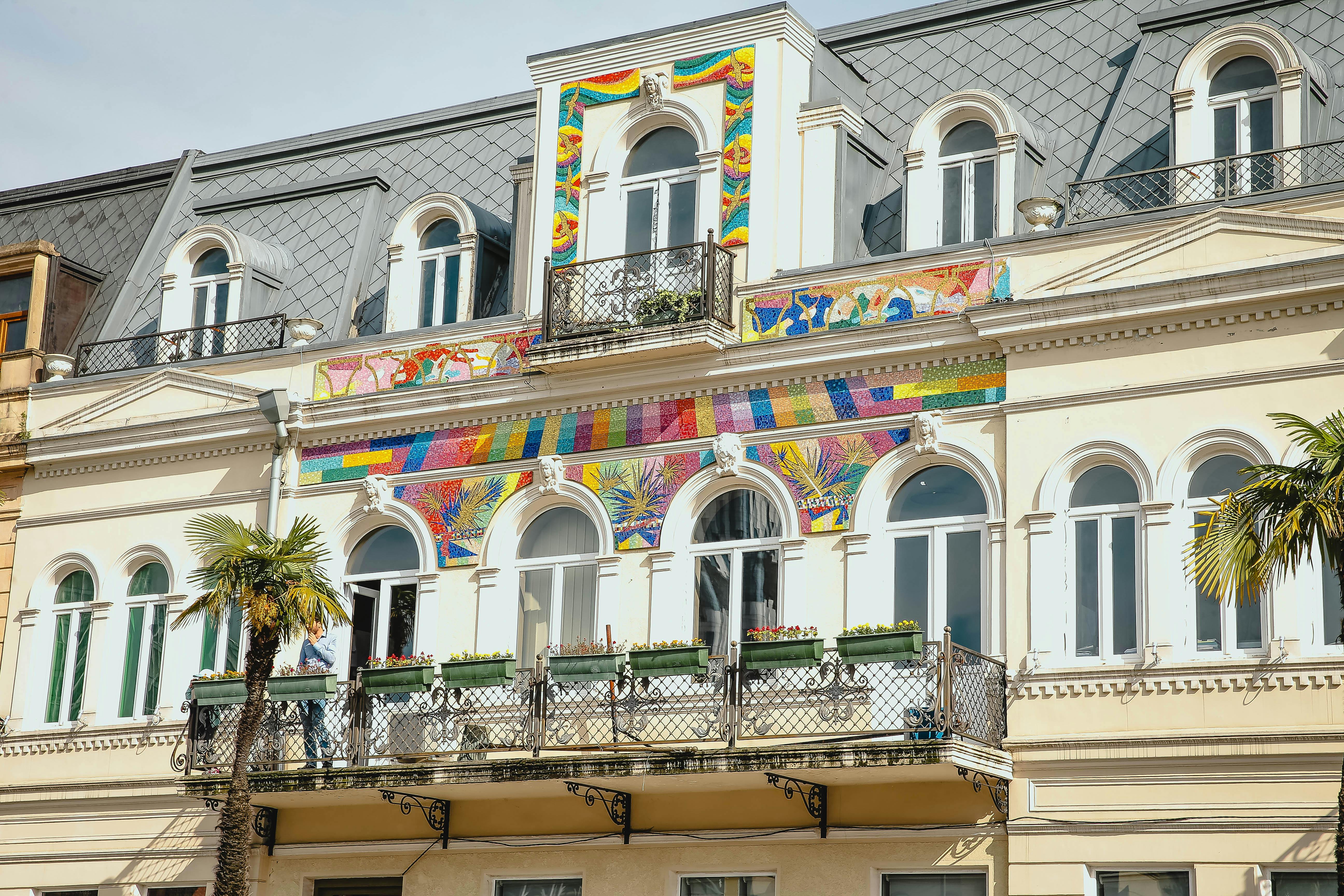 Government Building Exterior with Colorful Facade · Free Stock Photo